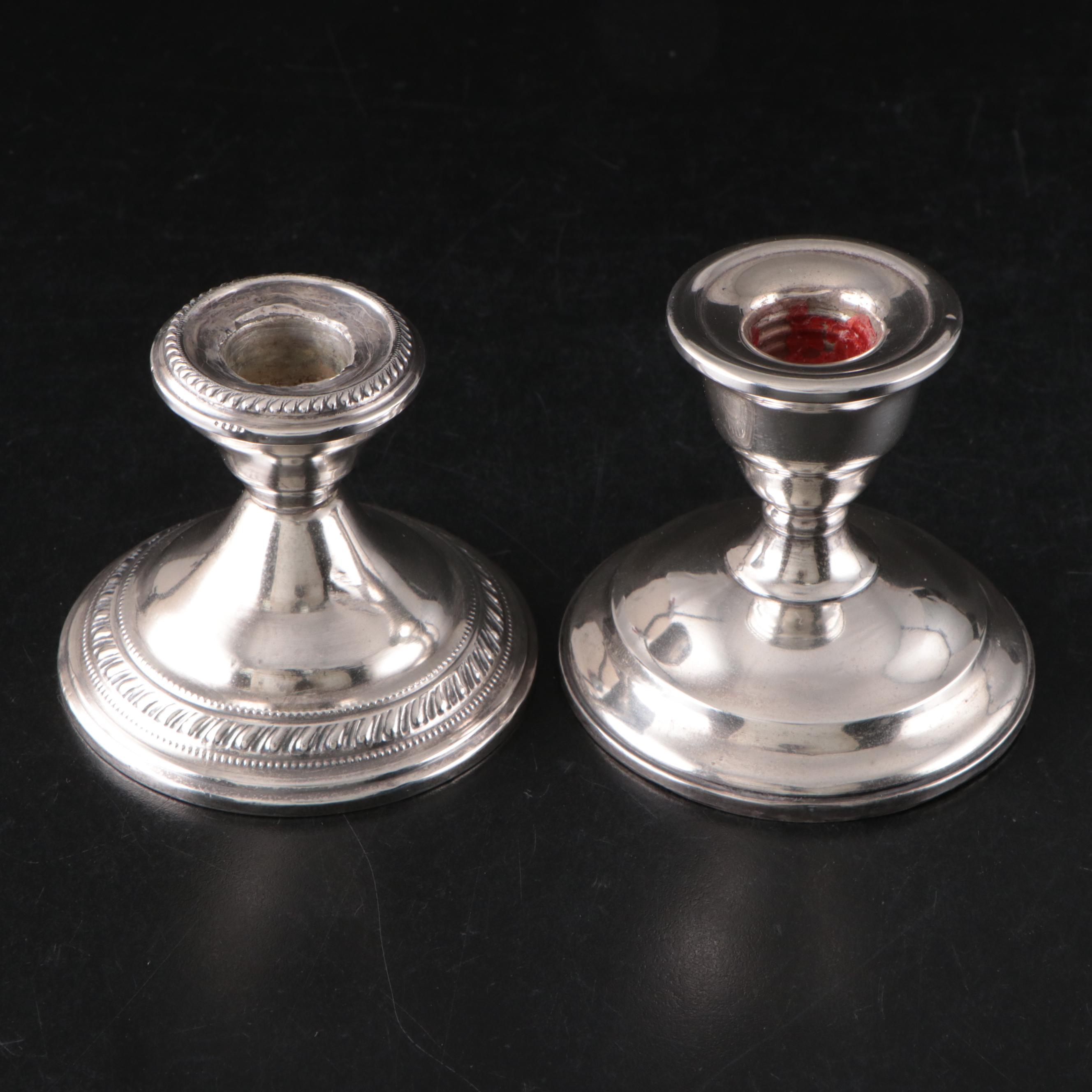 National Silver Co. Weighted Sterling Candlestick and More Table Décor ...