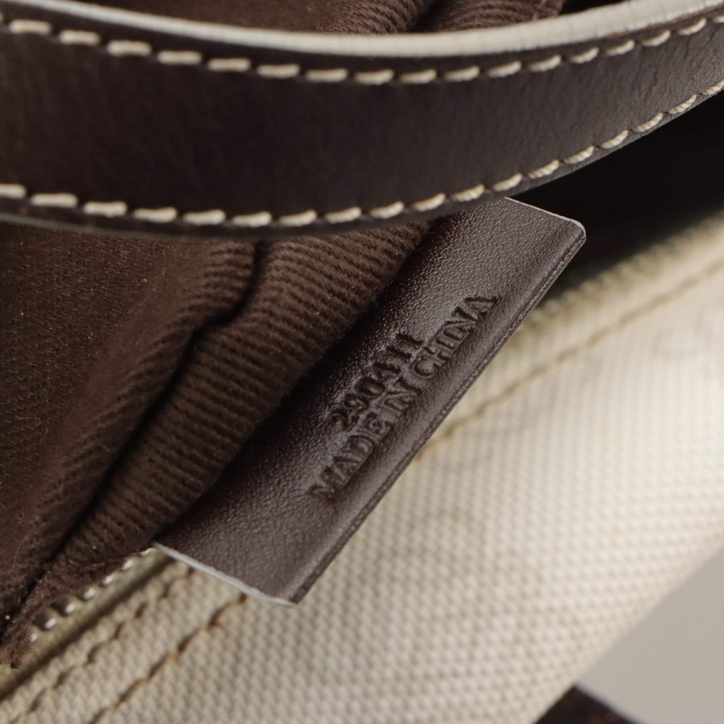 Loewe Anagram and Brown Leather Pocket Double Handle Handbag | EBTH