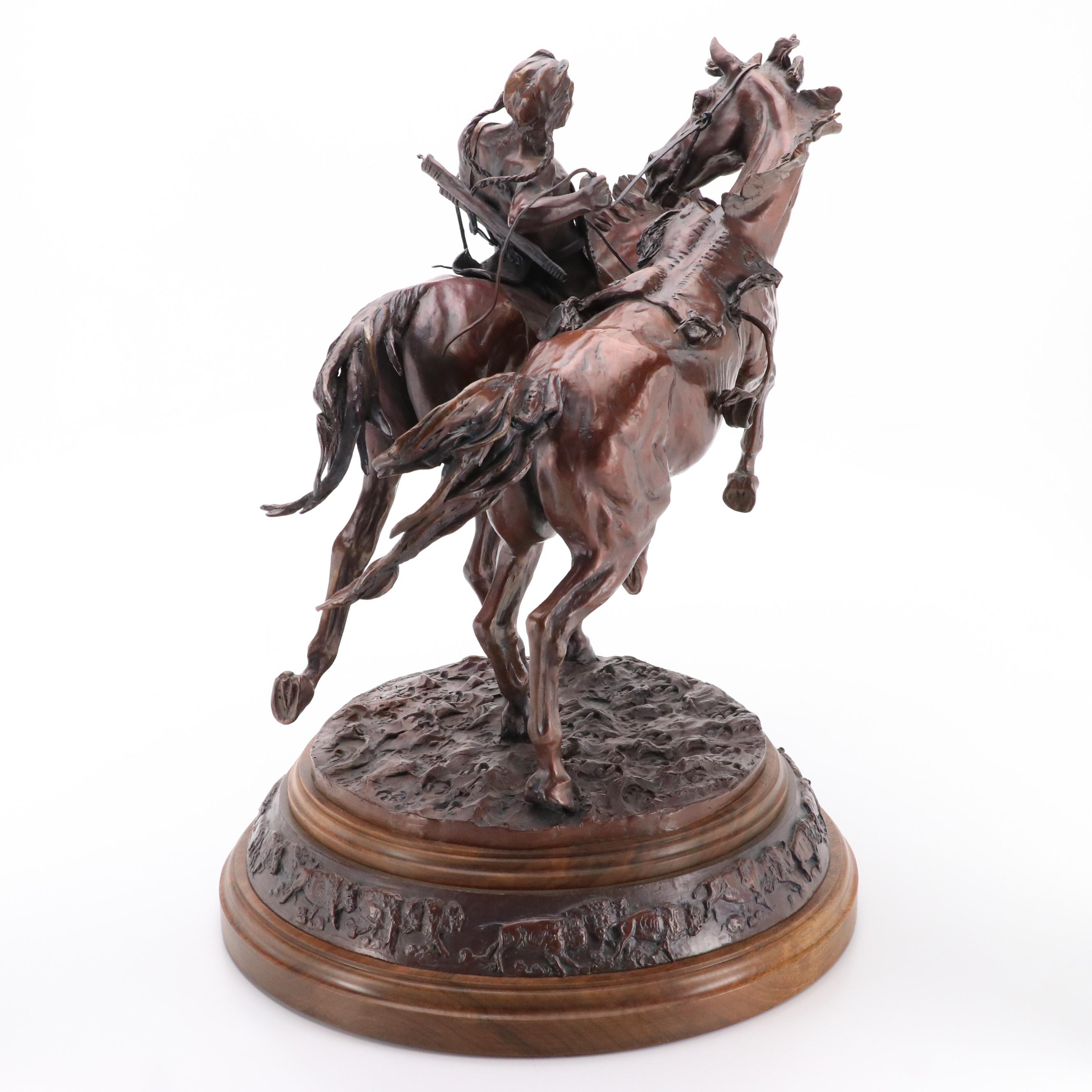 Deborah Copenhaver Fellows Cast Bronze Statue "The Buffalo Horse" | EBTH