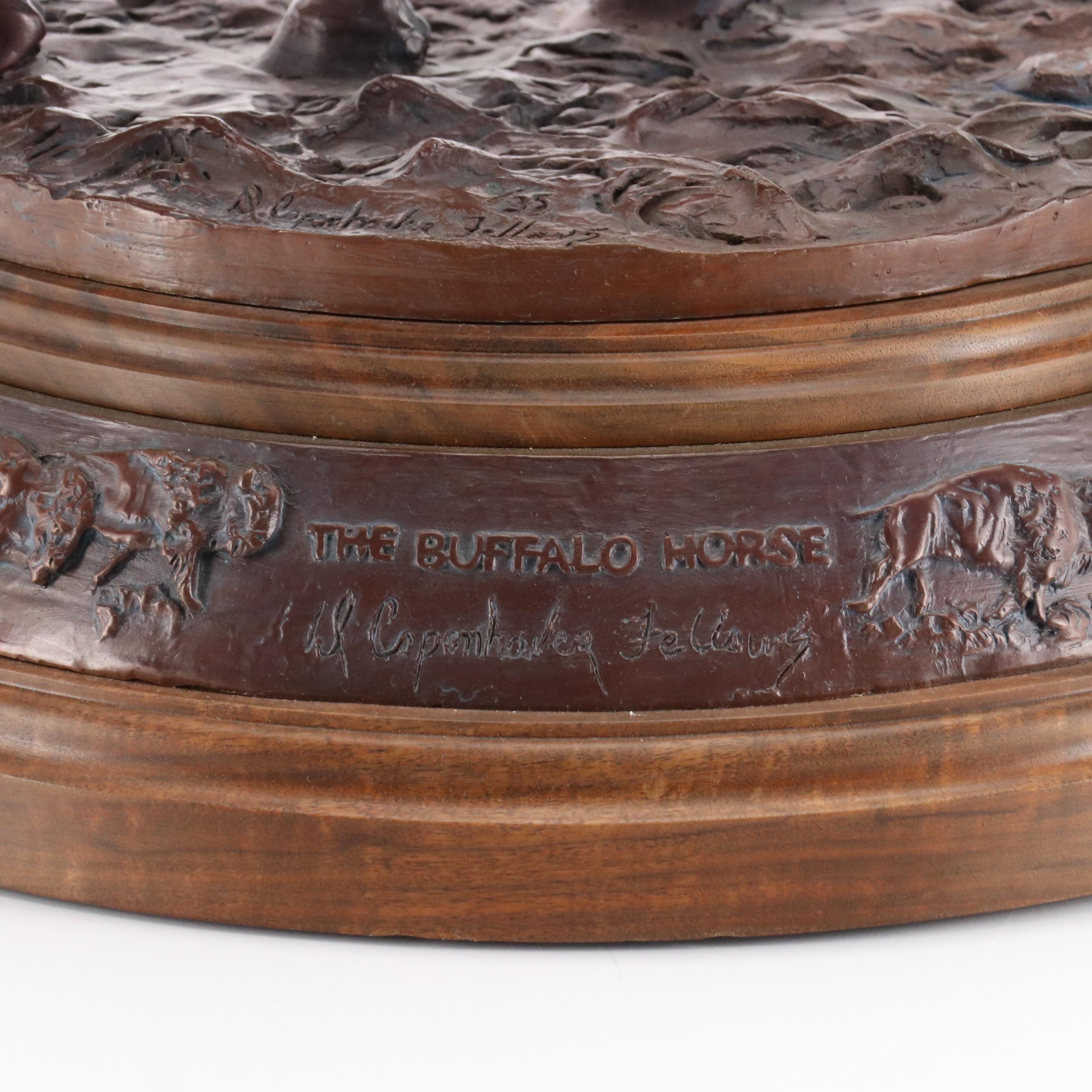 Deborah Copenhaver Fellows Cast Bronze Statue "The Buffalo Horse" | EBTH