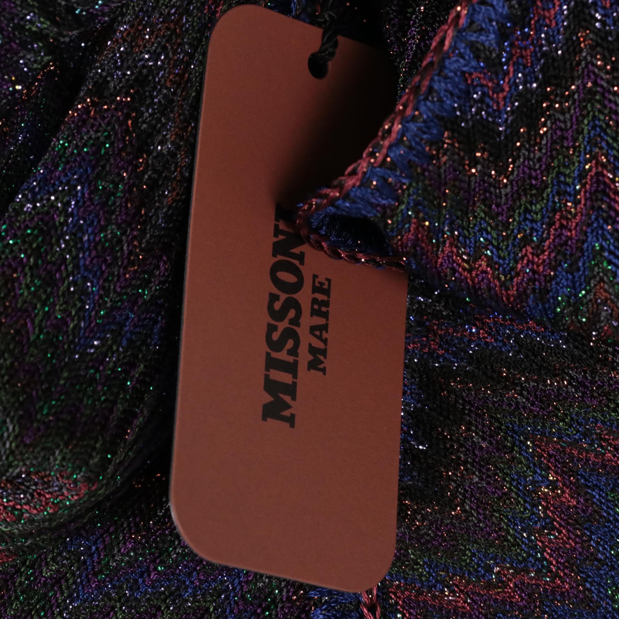 Missoni Orange Label Multicolor Rayon Knit Caftan Cover-Up & Pants, New ...