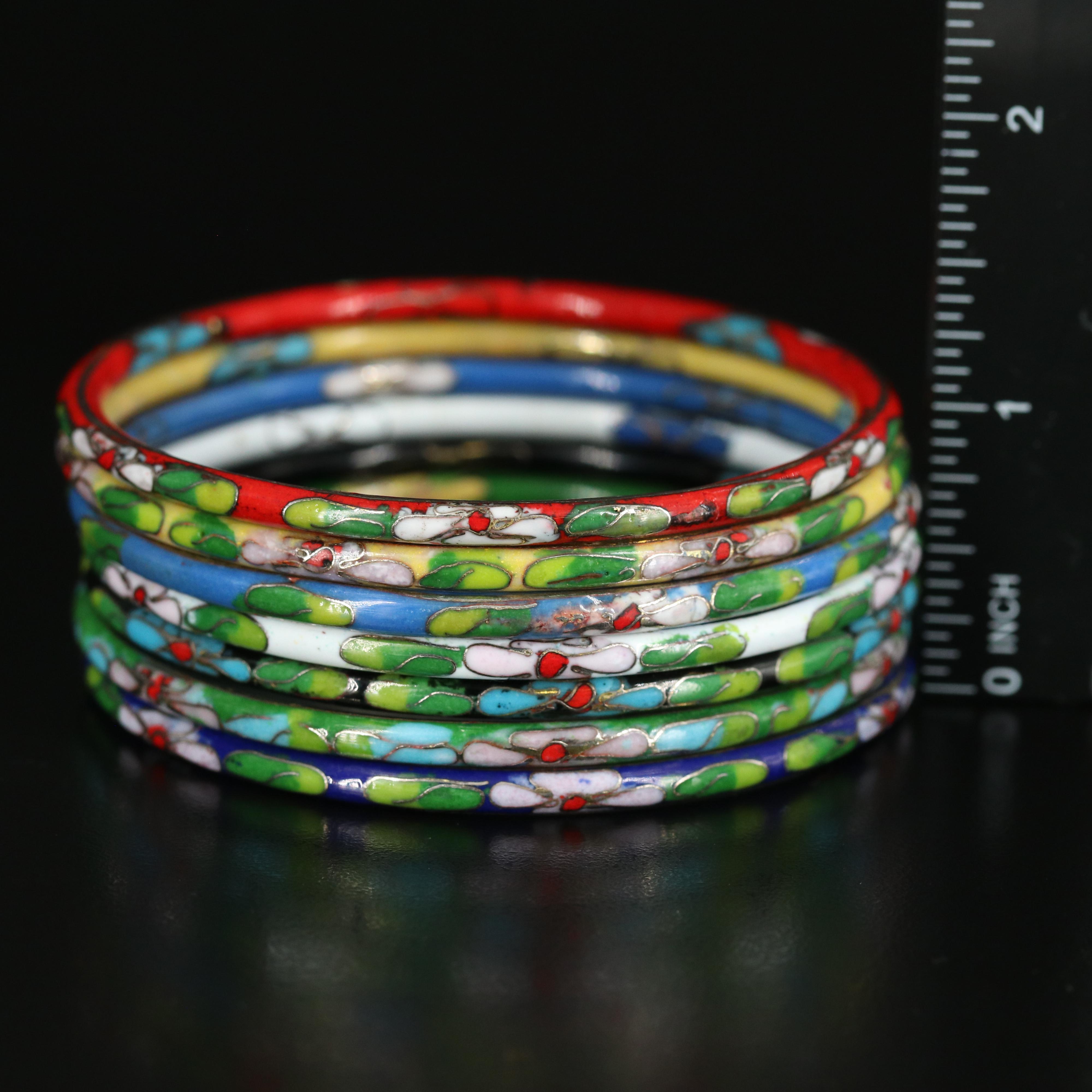 Cloisonné Stacking Bangles | Everything But The House