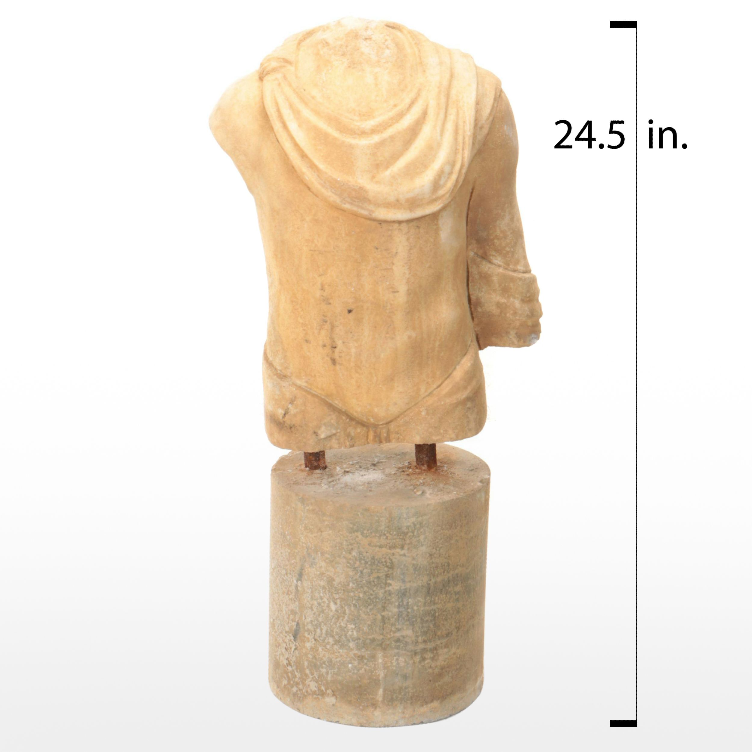 Classical Style Carved Stone Torso | Everything But The House