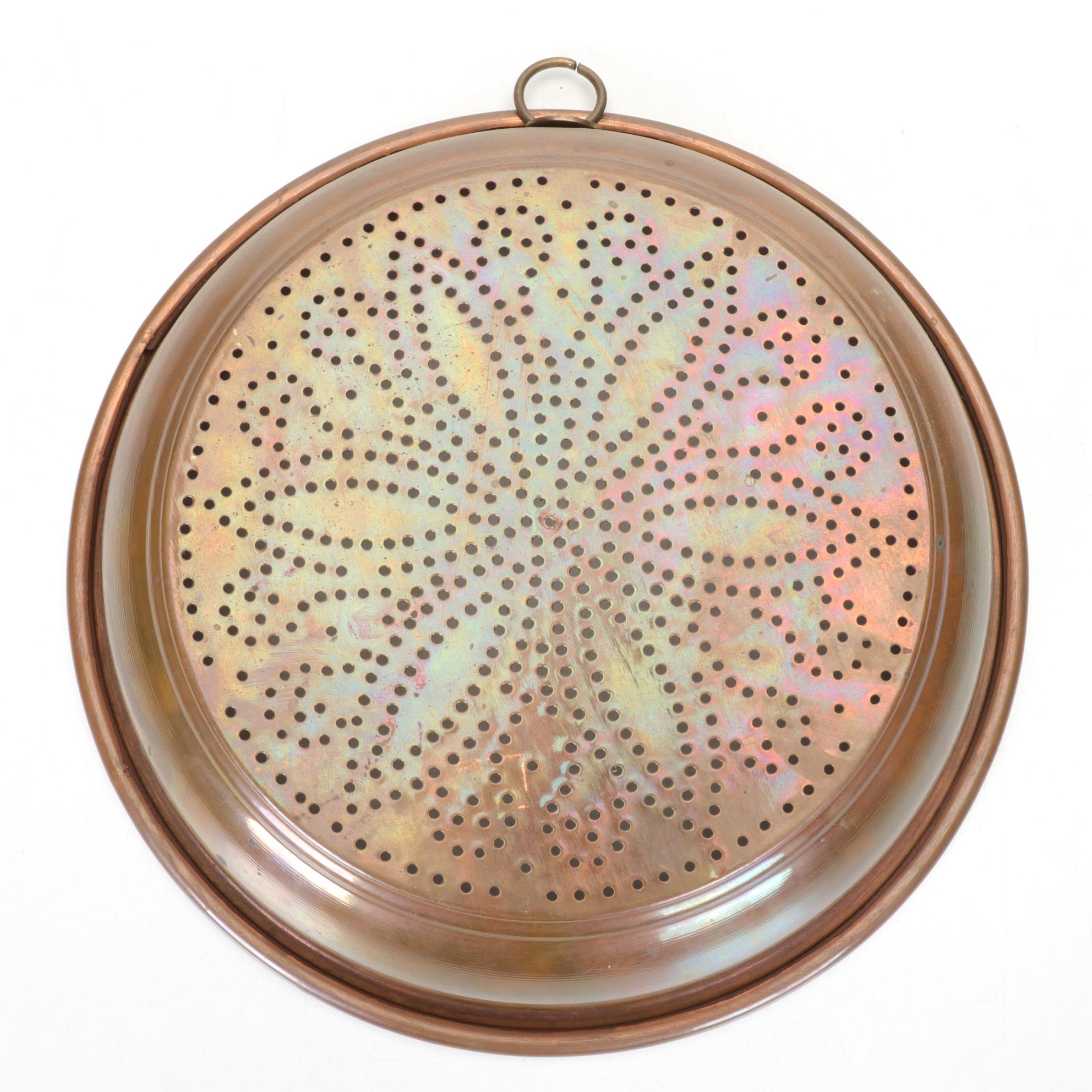 Handmade Copper Turkish Sifter Set with Floral Design | Everything But ...