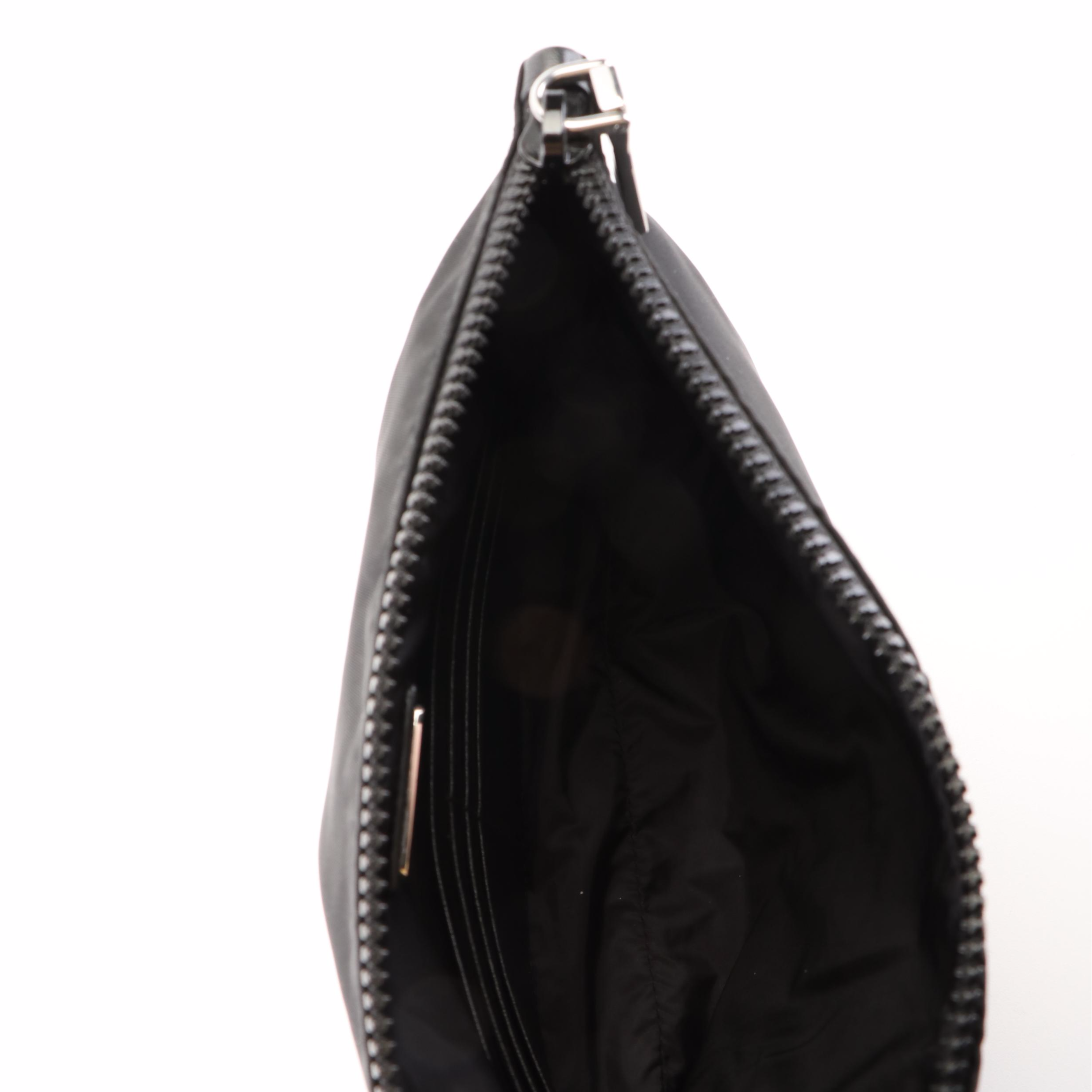 Prada 018 Tessuto Clutch Bag in Black Nylon | Everything But The House