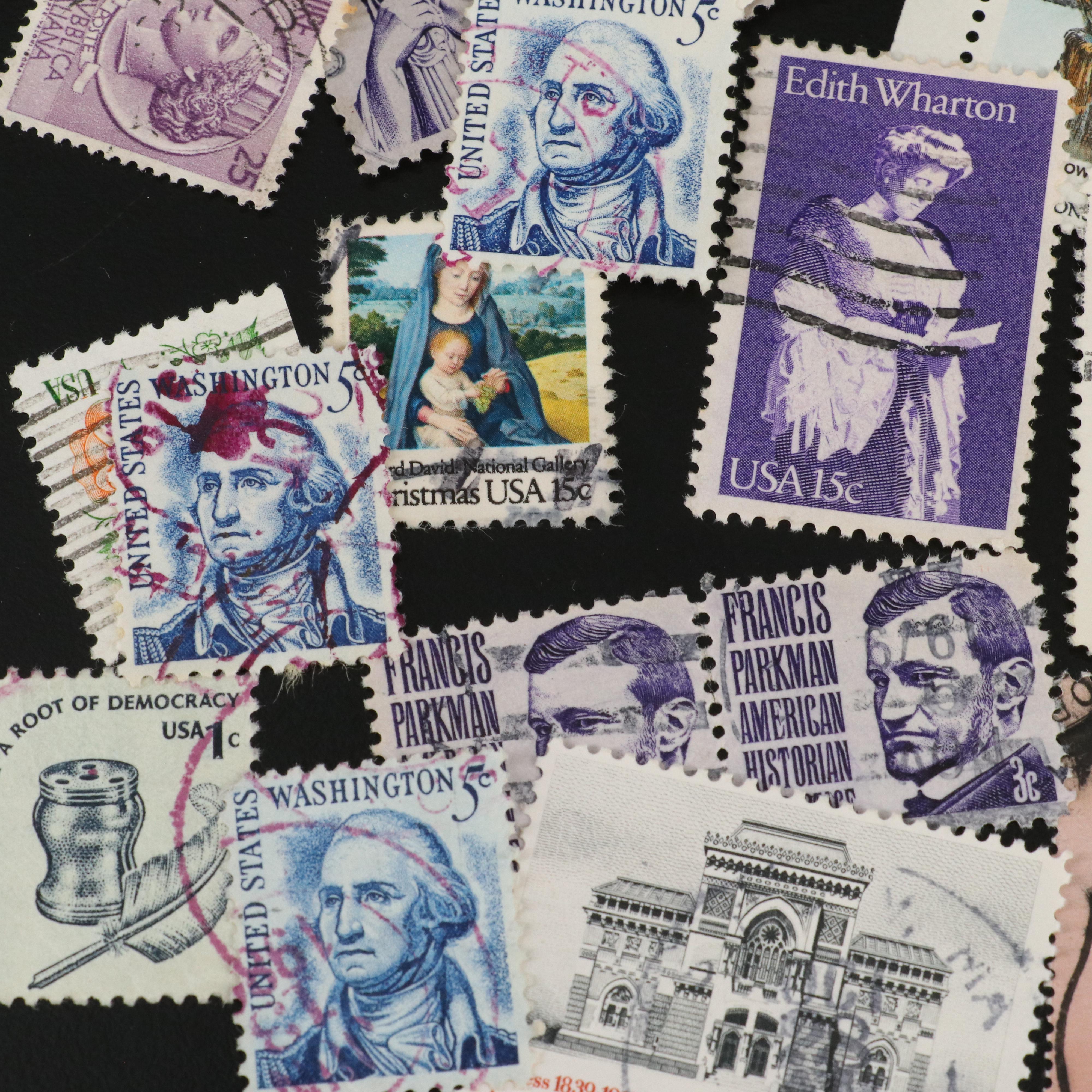 Assortment of Vintage U.S. Postage Stamps | EBTH