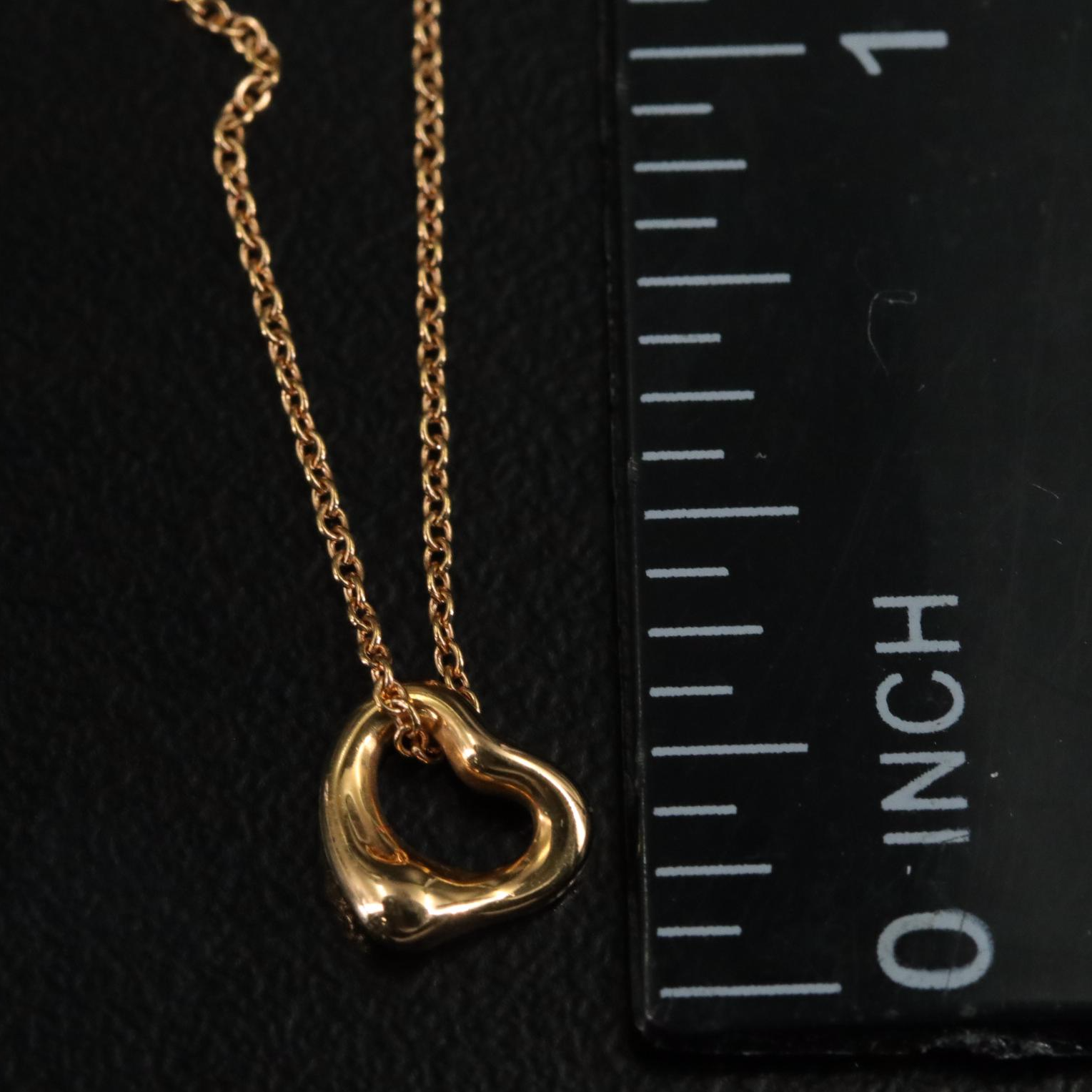 Elsa Peretti for Tiffany & Co. 18K Mini Open Heart Pendant Necklace | EBTH