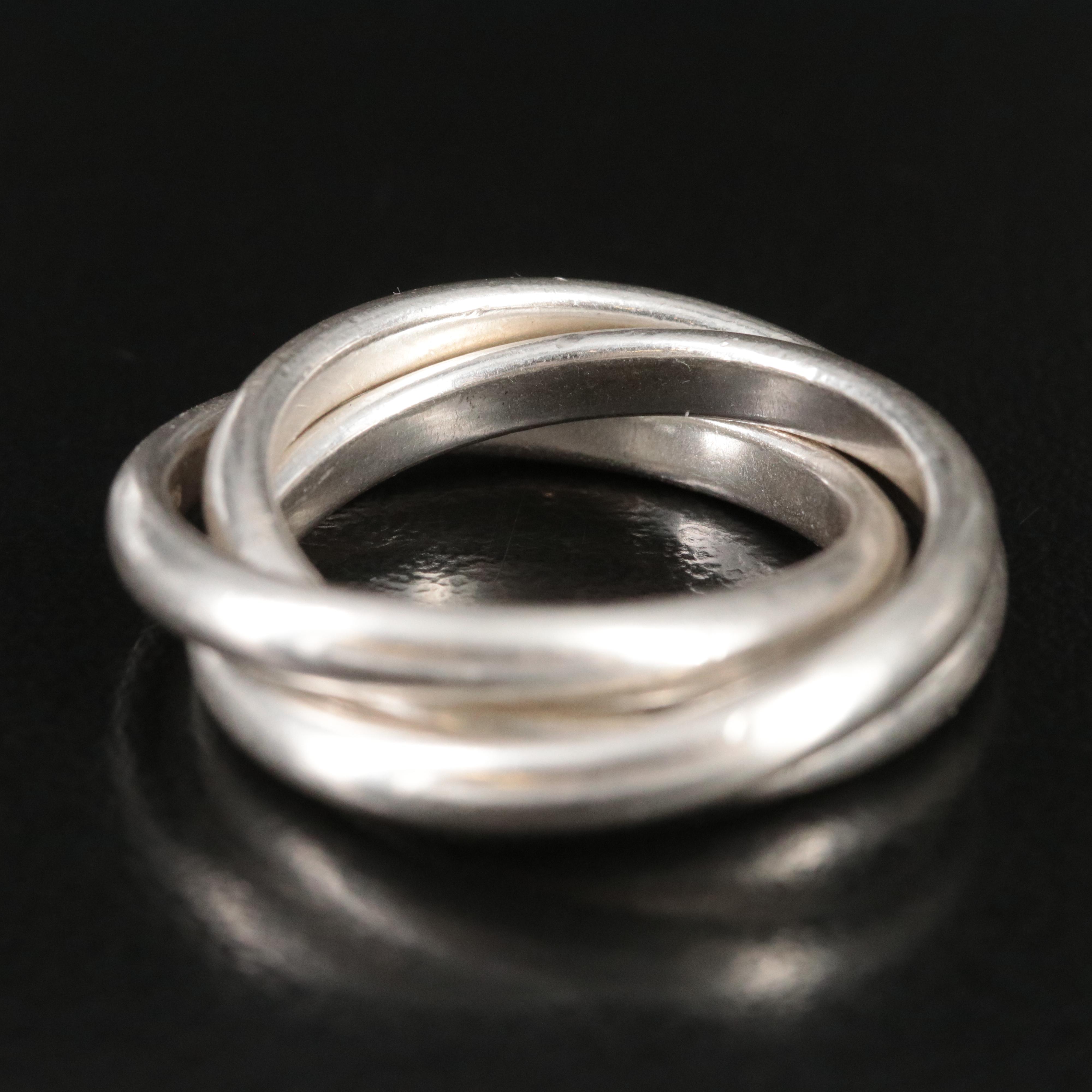 Tiffany & Co. Sterling Interlocking Rolling Rings | EBTH