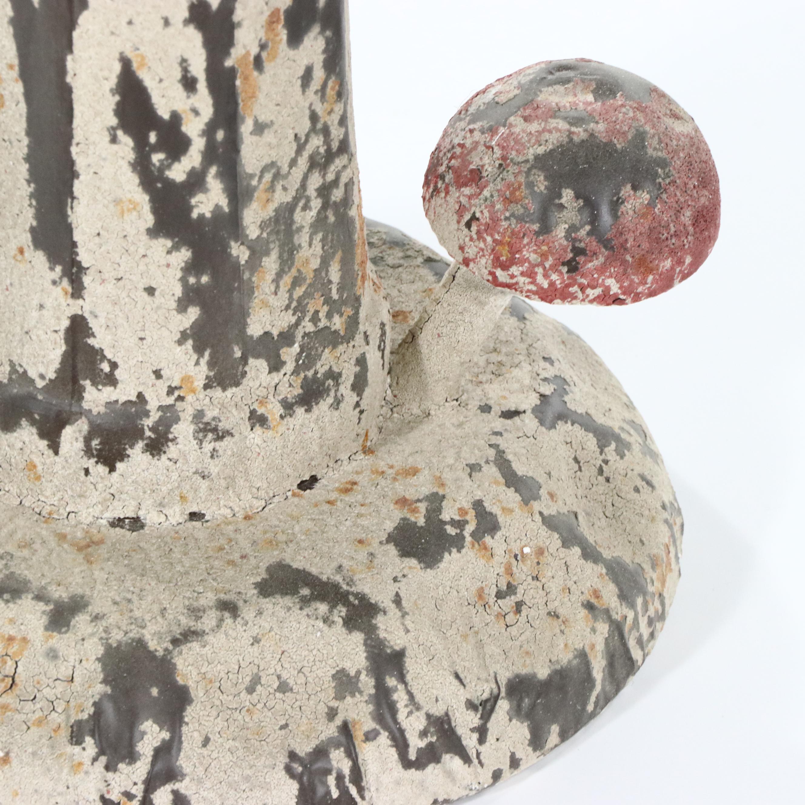 Painted Metal Toadstool Garden Stool | EBTH