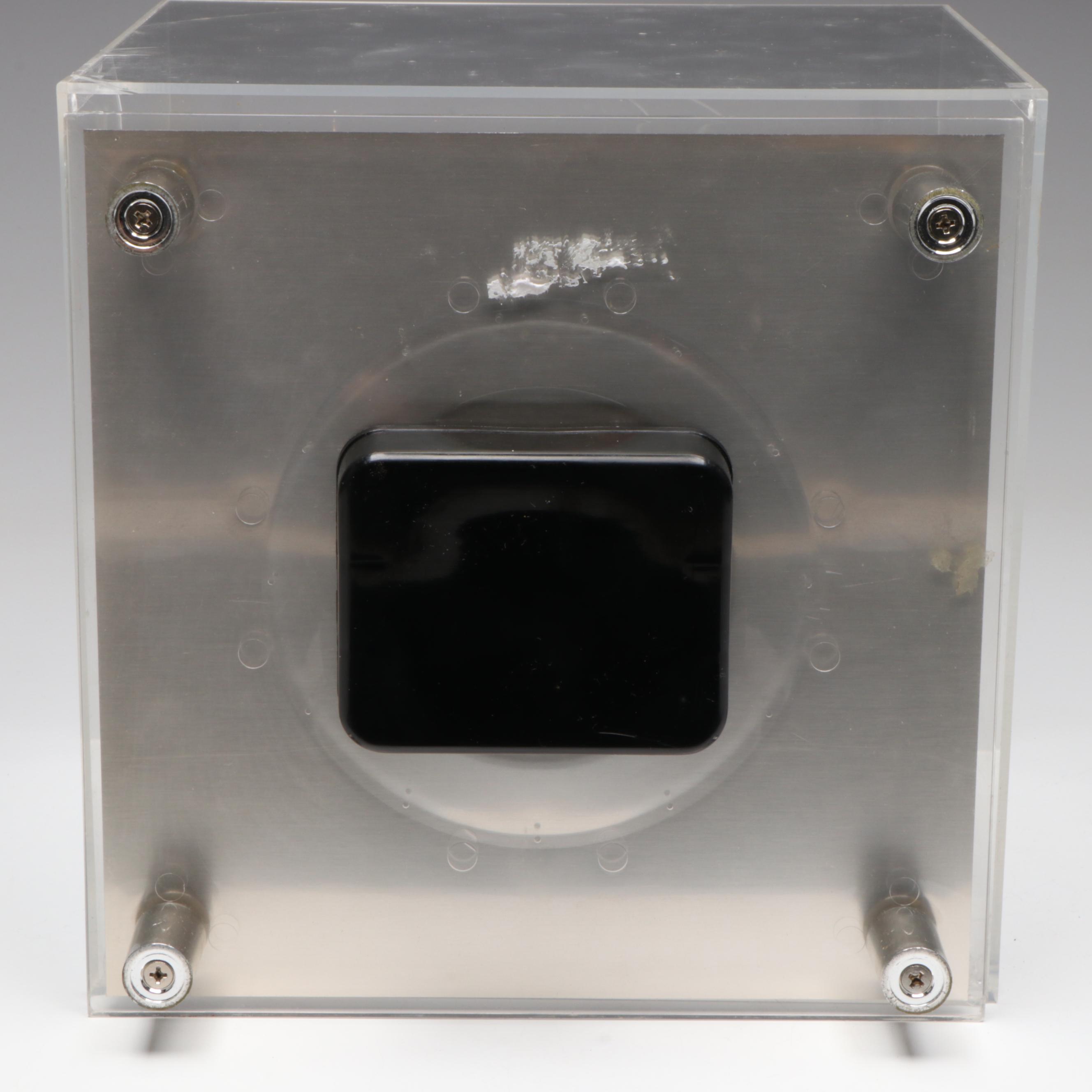 Jeco Metal Orbiting Atomic Clock in Acrylic Case, Mid to Late 20th C ...