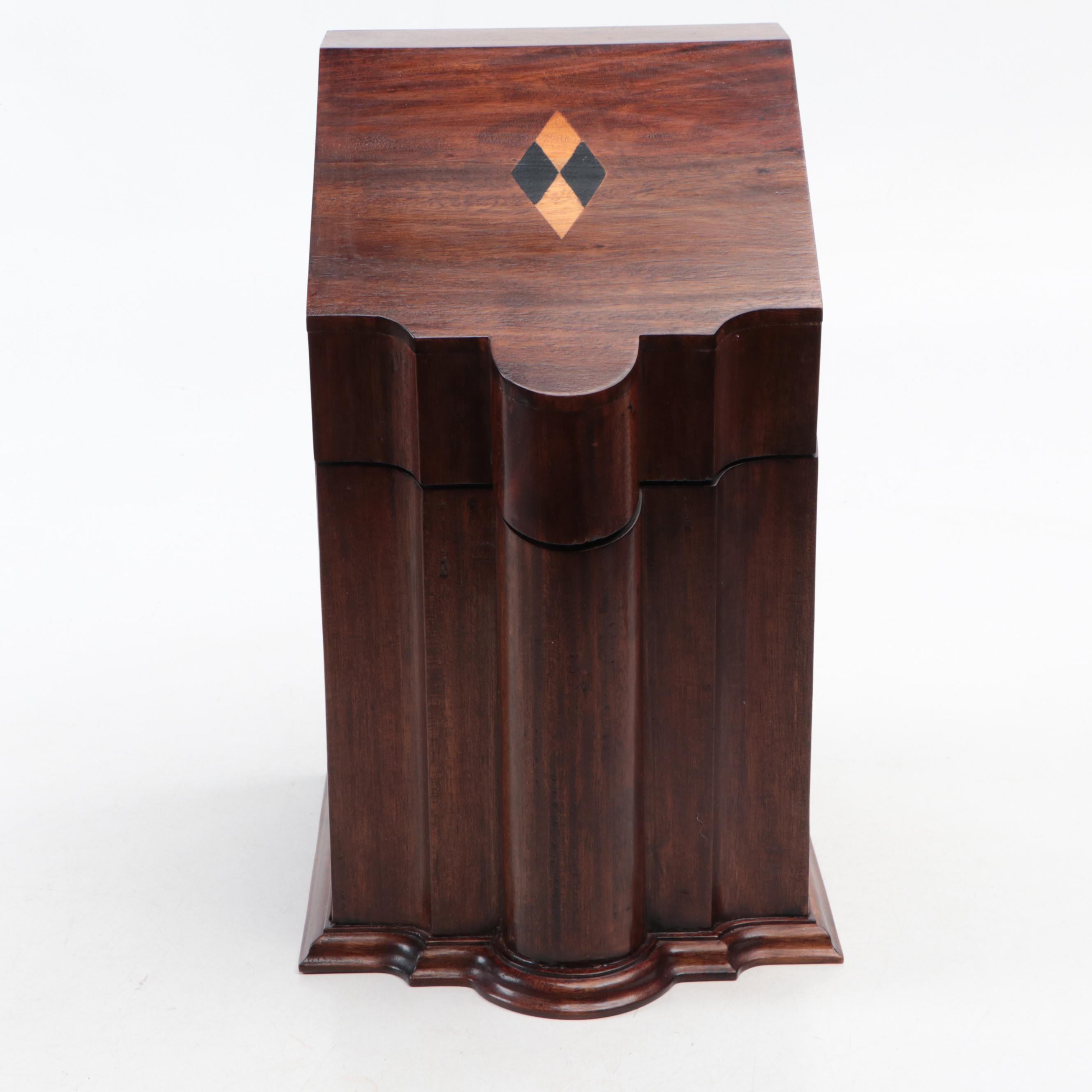 Wood Marquetry Segmented Cutlery Box, 20th Century | EBTH