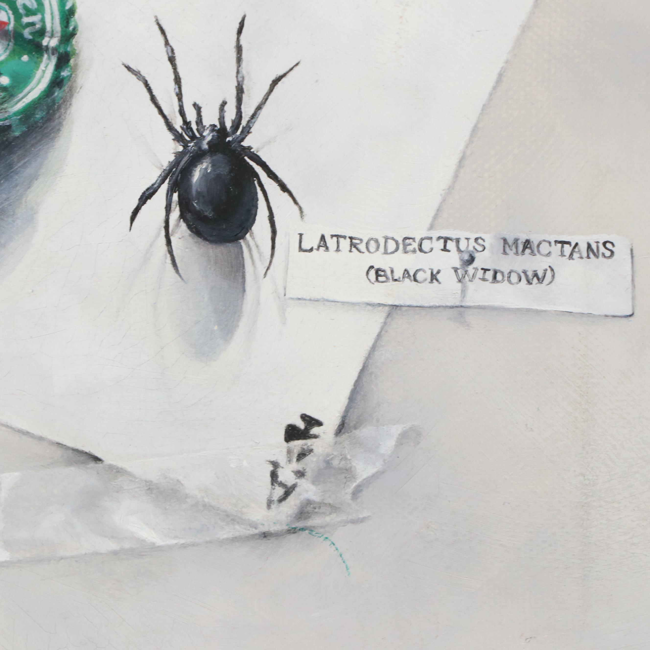 Scott Roper Still Life Oil Painting of Playing Card and Bottle Cap ...