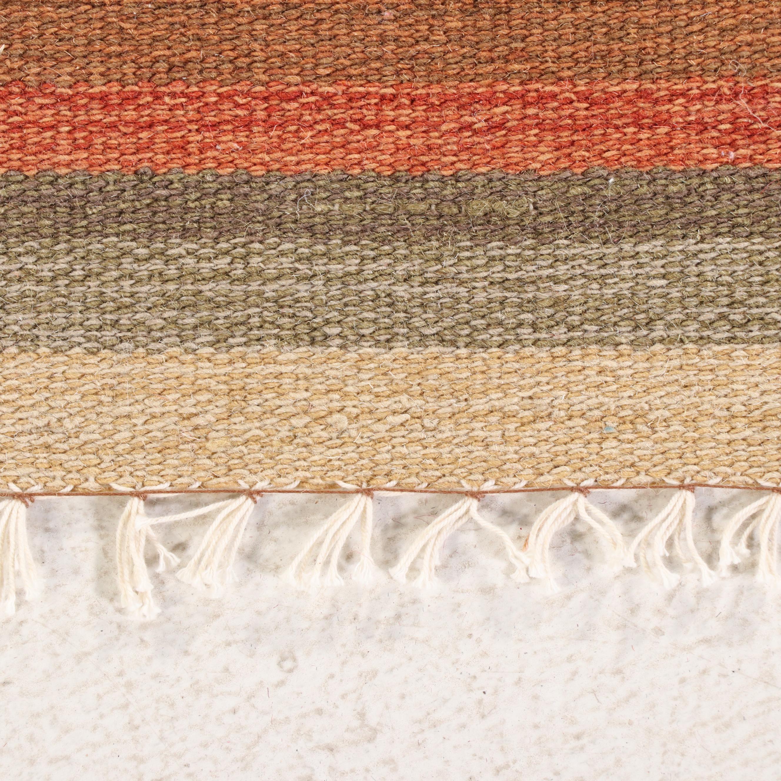 5' x 7'11 Handwoven Indo-Persian Gabbeh Area Rug | EBTH