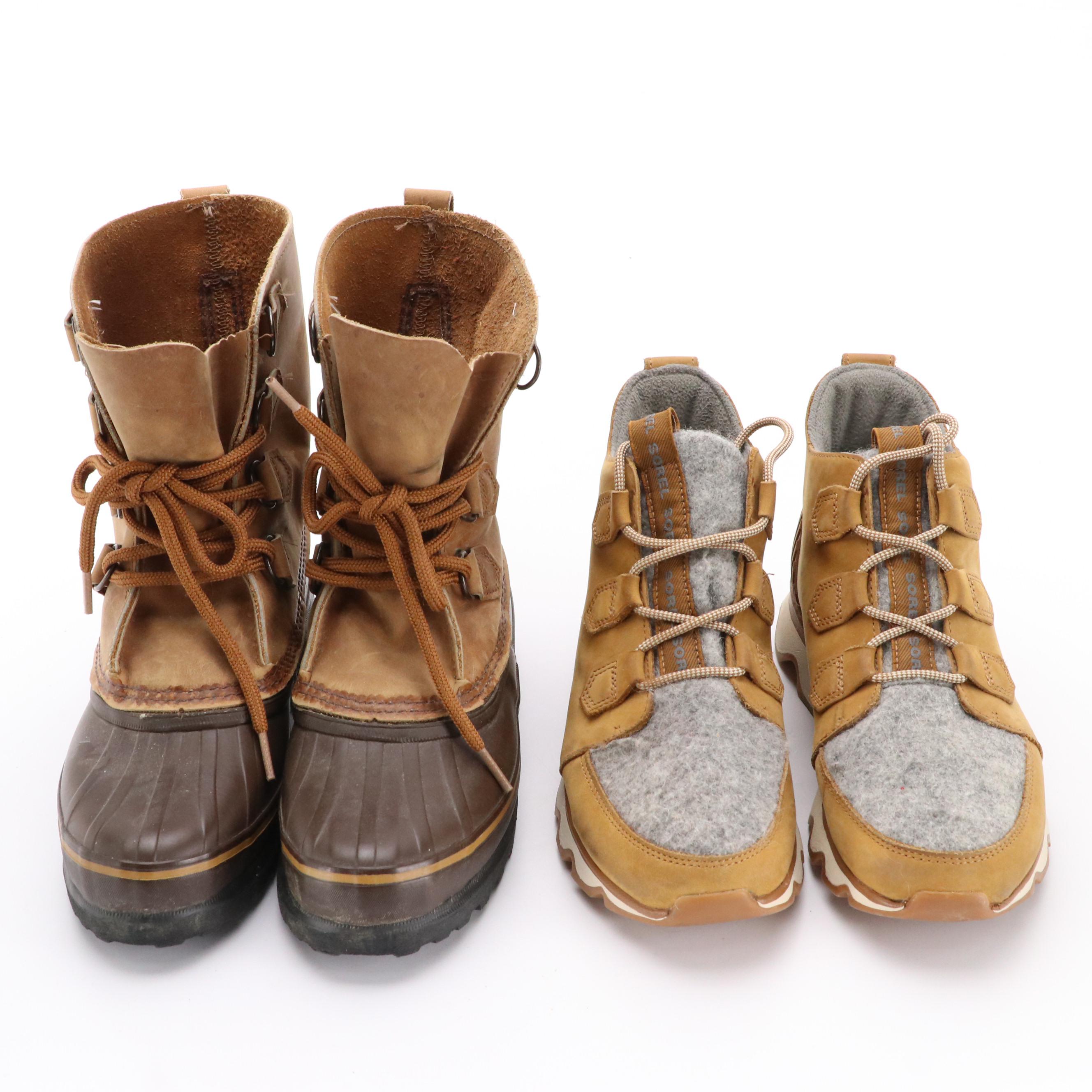 Sorel Caribou and Kinetic Caribou Lace-Up Waterproof Boots | EBTH