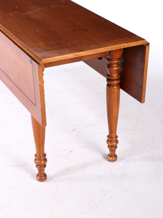 The Rike-Kumler Co. Primitive Style Pine Drop-Leaf Dining Table, 20th ... The Rike-Kumler Co. Primitive Style Pine Drop-Leaf Dining Table, 20th ...