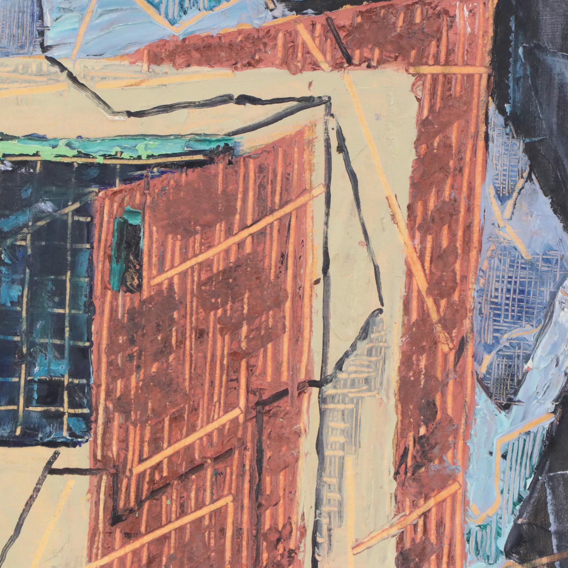 Charles Ragland Bunnell Modernist Oil Painting, Circa 1953 | EBTH