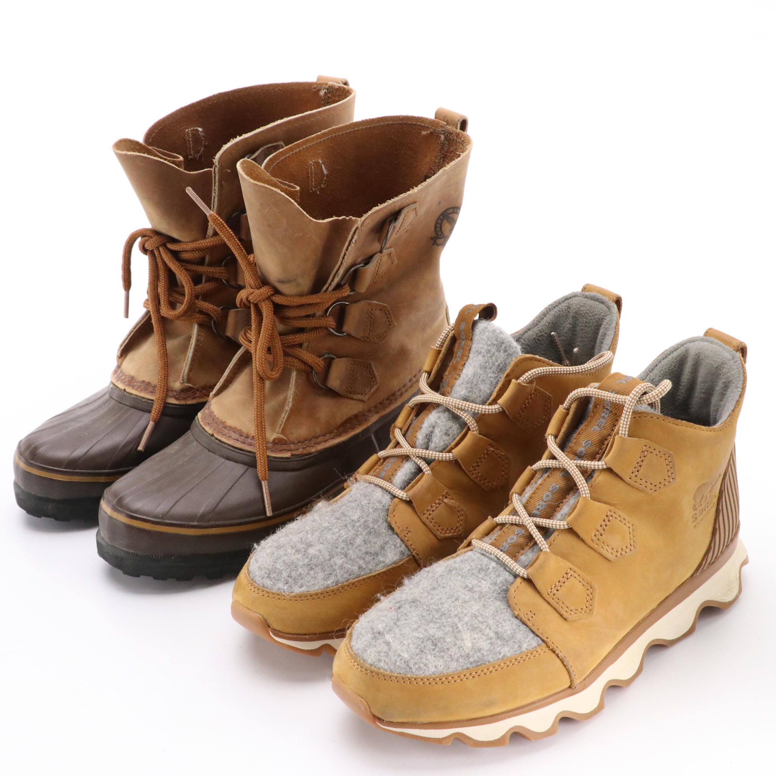 Sorel Caribou and Kinetic Caribou Lace-Up Waterproof Boots | EBTH