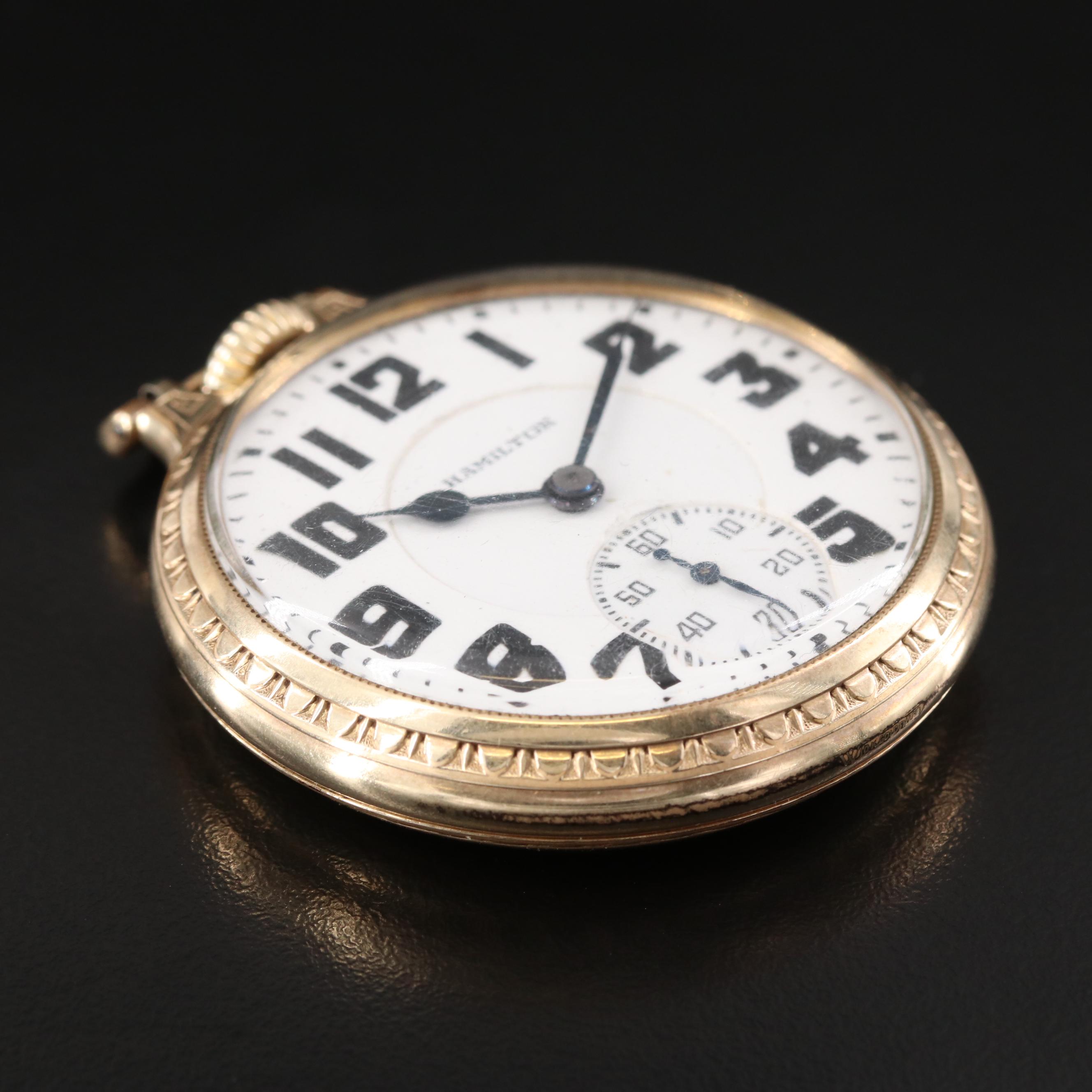 1940 Hamilton Railroad Grade 992E Pocket Watch | Everything But The House