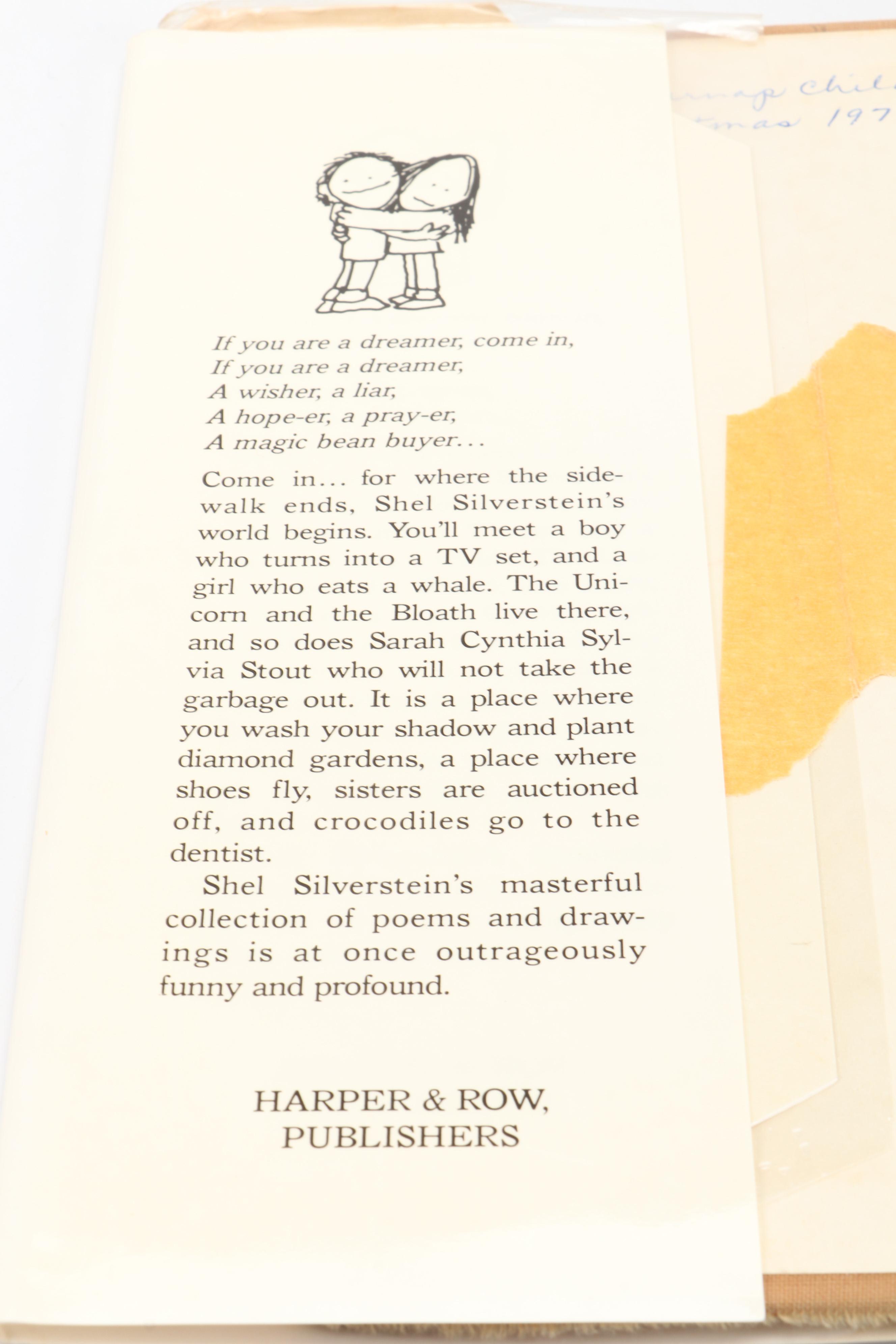 First Ed. "Where the Sidewalk Ends" and More Shel Silverstein Books | EBTH