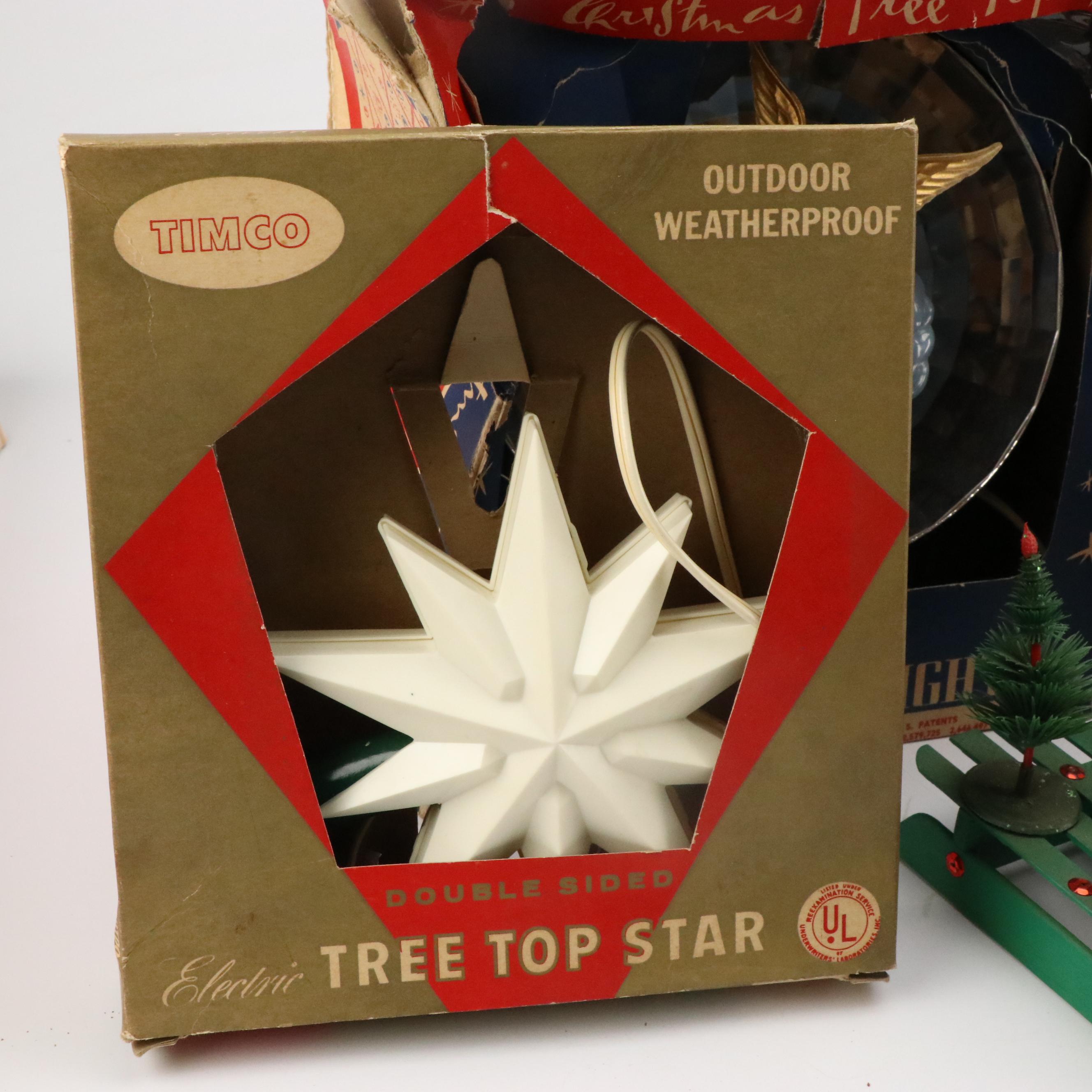 Electric Tree Top Star, Teddy Bear String Lights, Vintage Shelf Elves ...