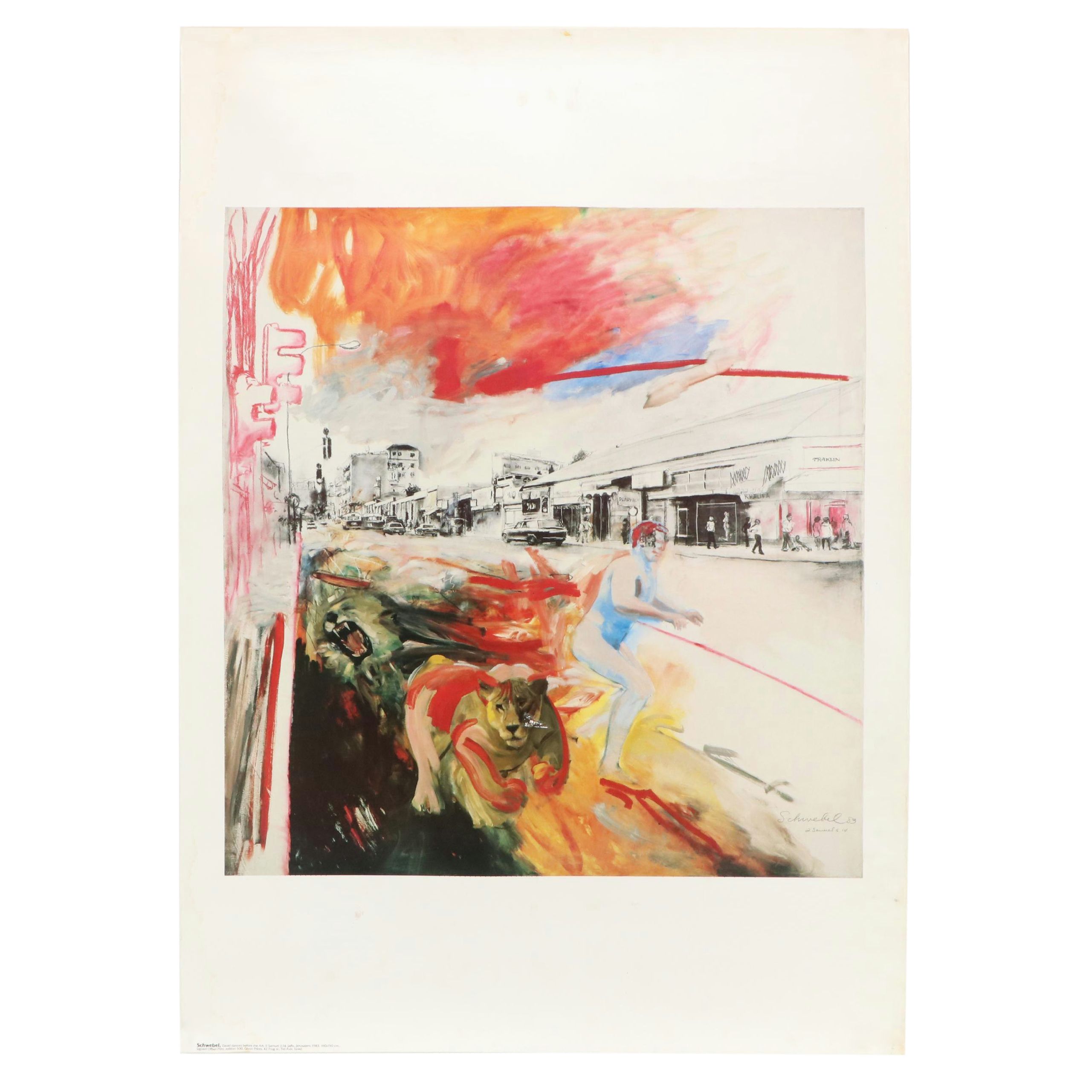 Three Ivan Schwebel Offset Lithographs Including "David and Uriah" | EBTH