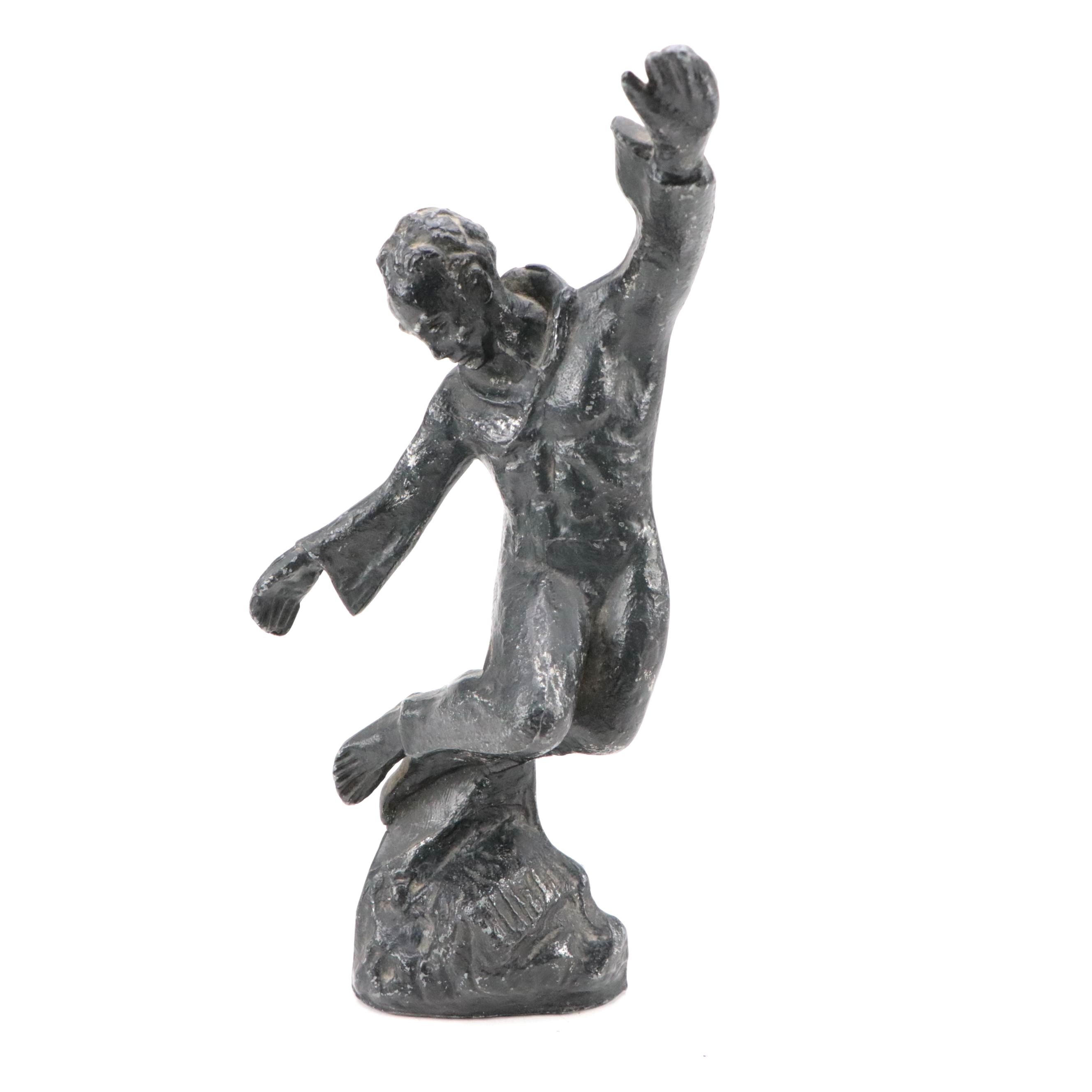 Mid Century Modern Style Cast Metal Sculpture | EBTH