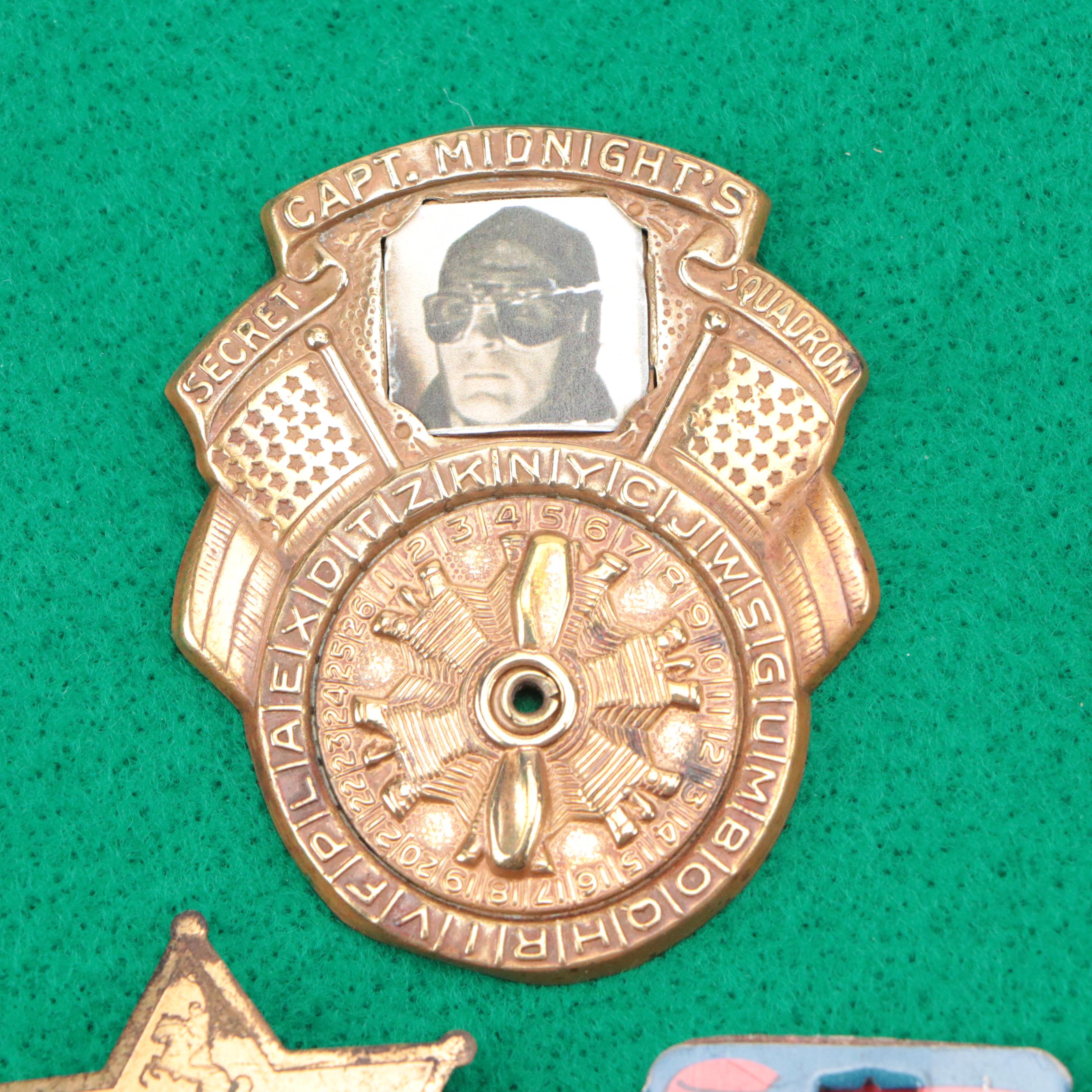 Captain Midnight, Orphan Annie, Lone Ranger with More Badges and ...