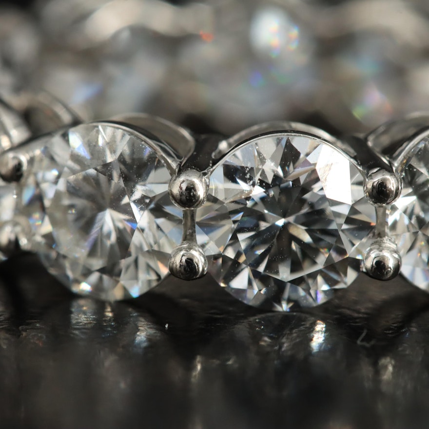 Platinum 10.89 CTW Lab Grown Diamond Eternity Band | EBTH Platinum 10.89 CTW Lab Grown Diamond Eternity Band | EBTH