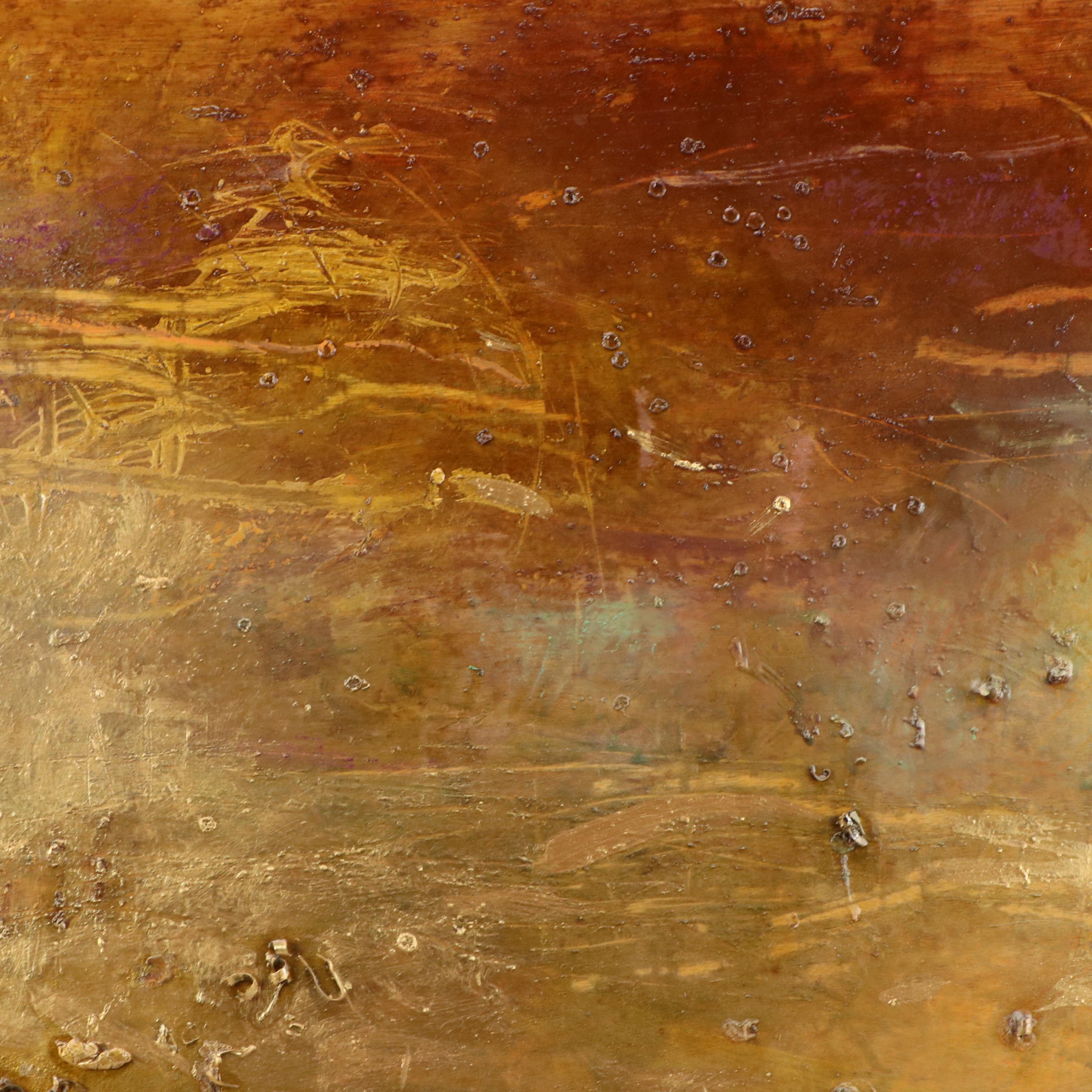 Mary Barr Rhodes Mixed Media Triptych "Urban Shards" | EBTH