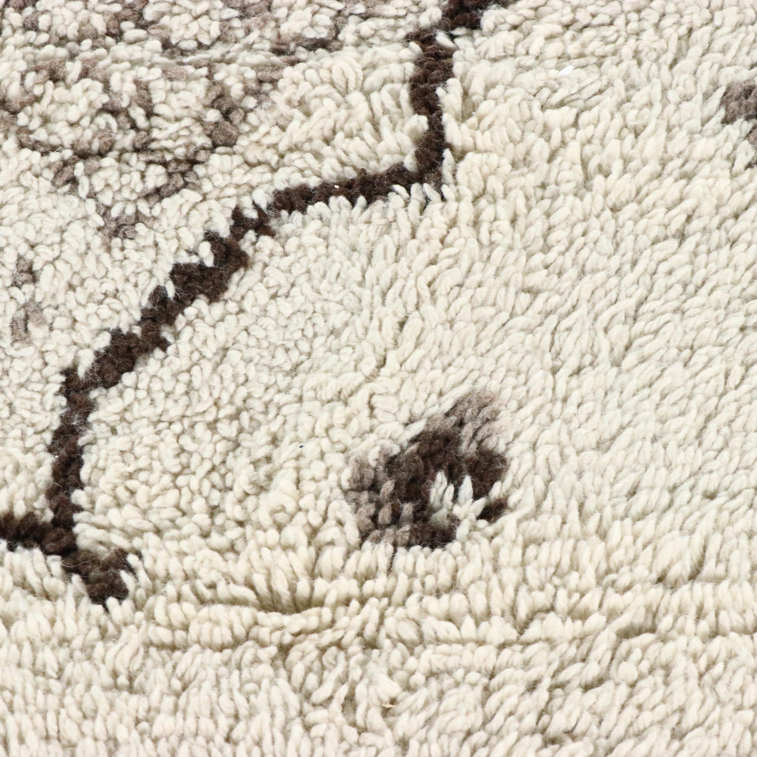 4'9 x 6'7 Hand-Knotted Moroccan Shag Area Rug | Everything But The House