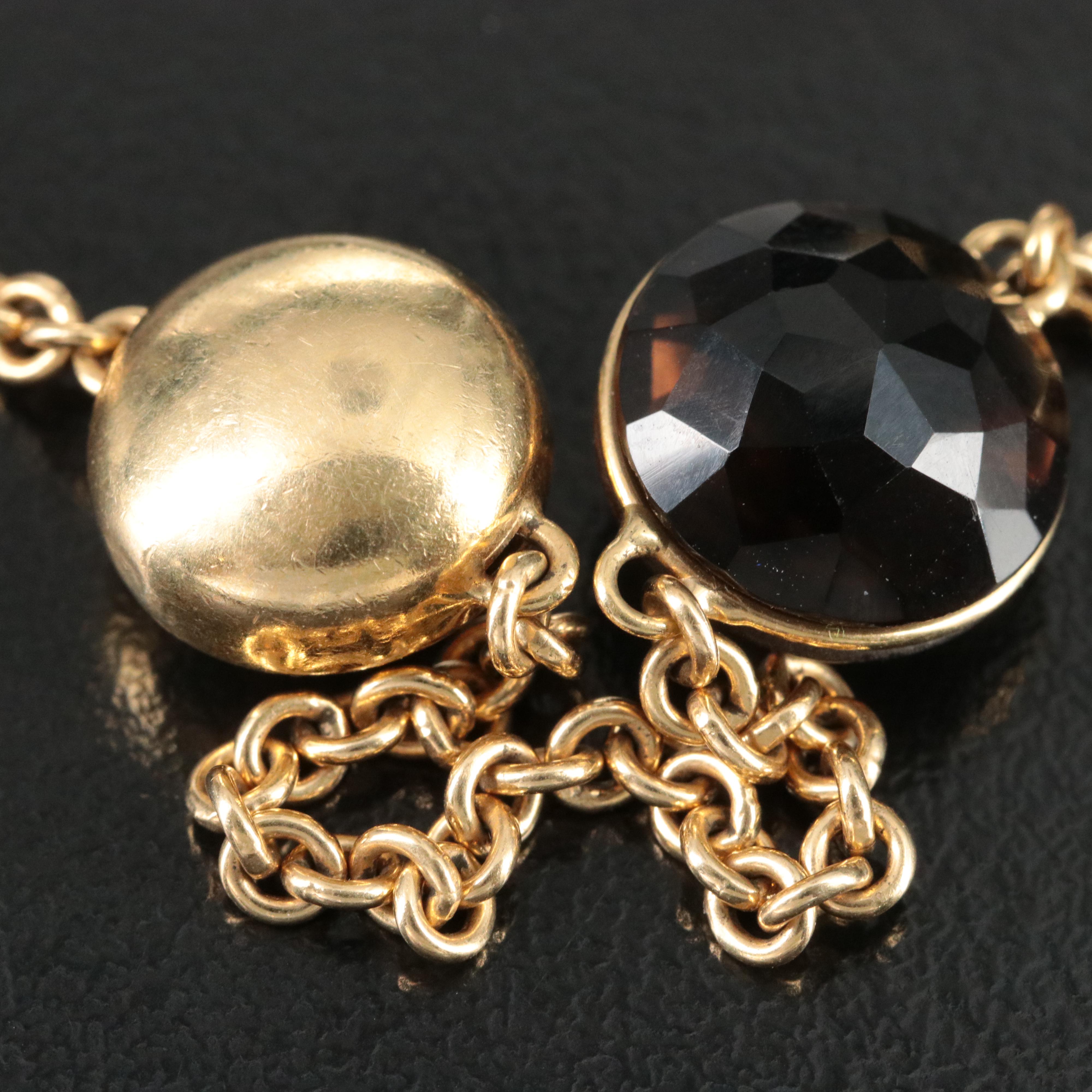 Chimento Sigilli 18K and Smoky Quartz Clip Station Bracelet with ...