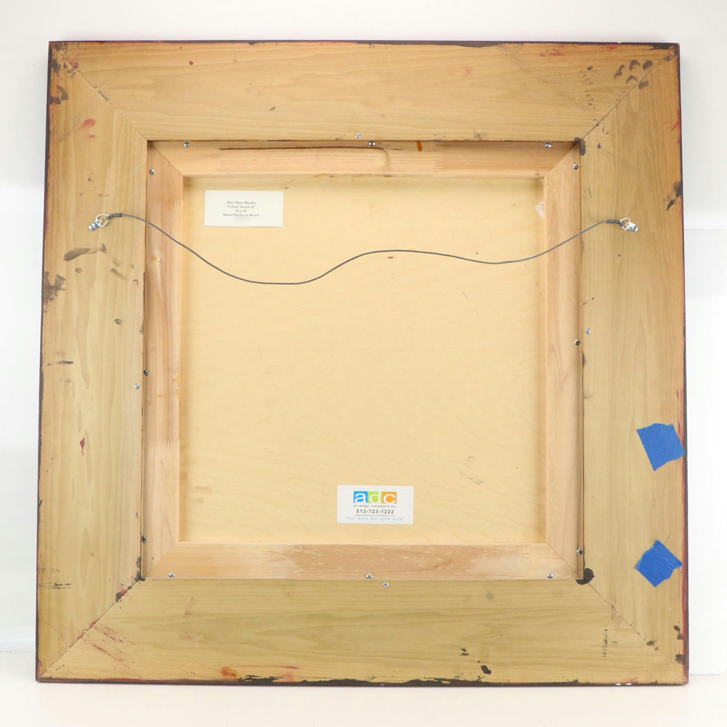 Mary Barr Rhodes Mixed Media Triptych "Urban Shards" | EBTH