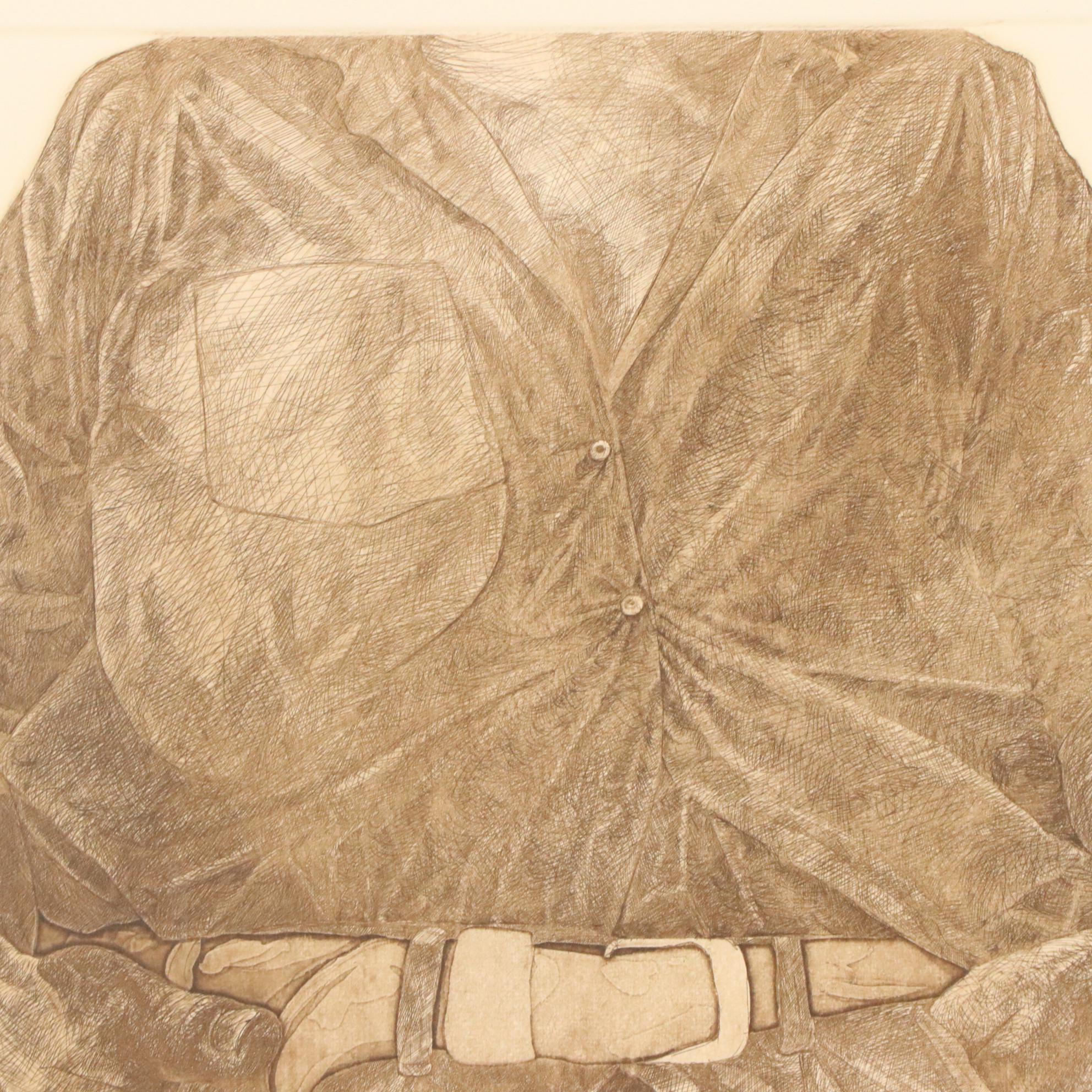 Brian A. McCall Etching "The Man-Root," 1978 | EBTH