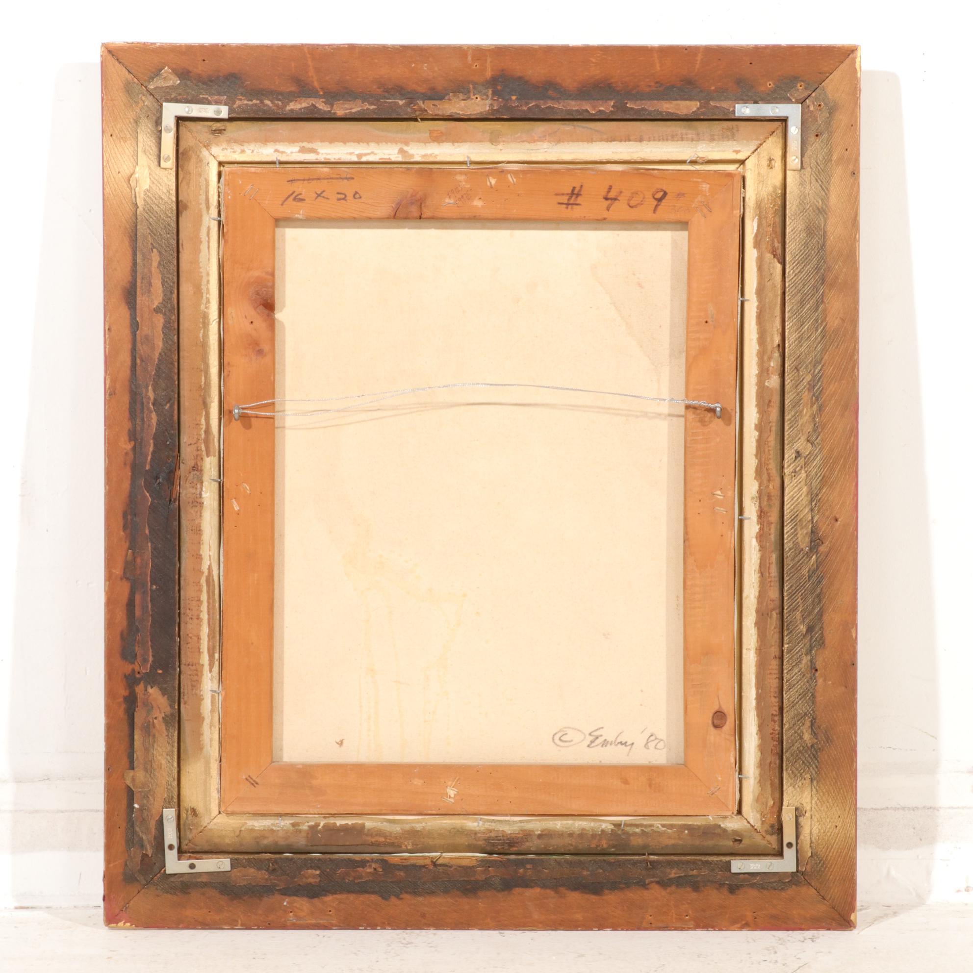 Evelyn Embry Portrait Oil Painting Of Georgia O'Keeffe, 1980 | EBTH