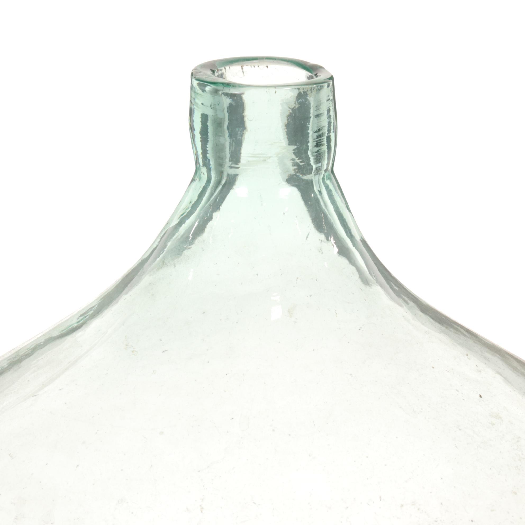 Blown Glass Demijohn Jug with Wood Stand | Everything But The House