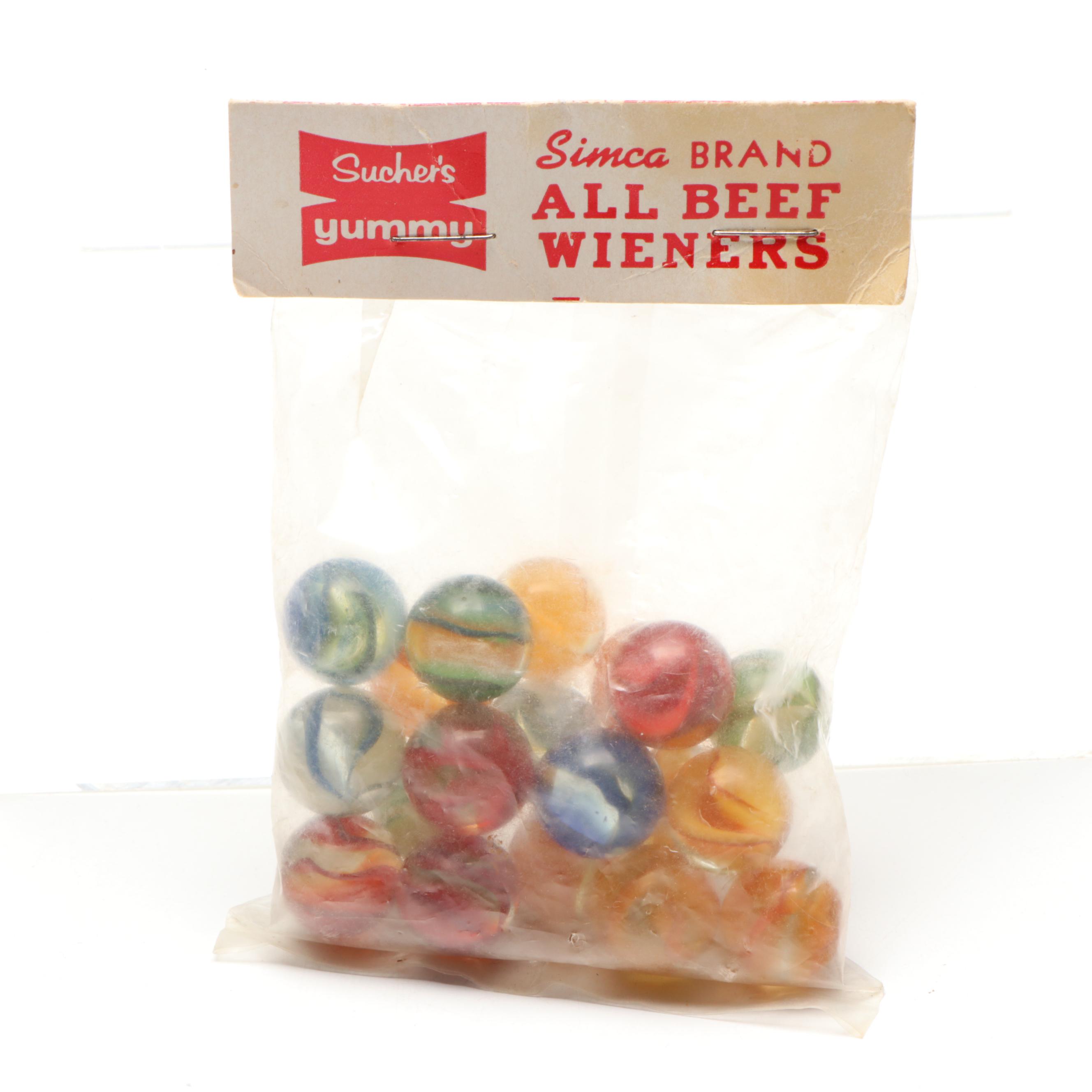 Multicolor Cat's Eye and Swirl Glass Marbles in Promotional Advertising ...