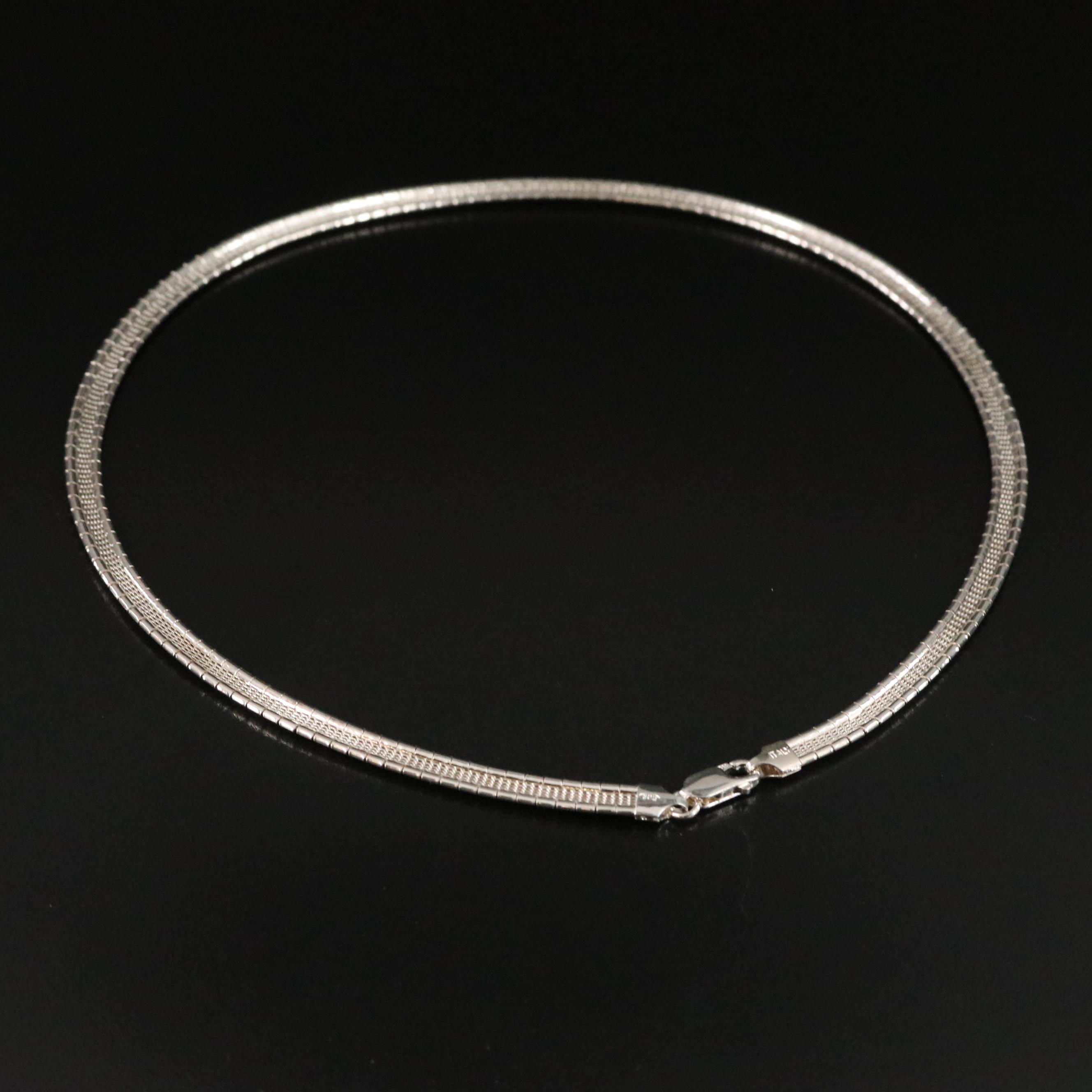 Sterling Omega Chain Necklace | EBTH