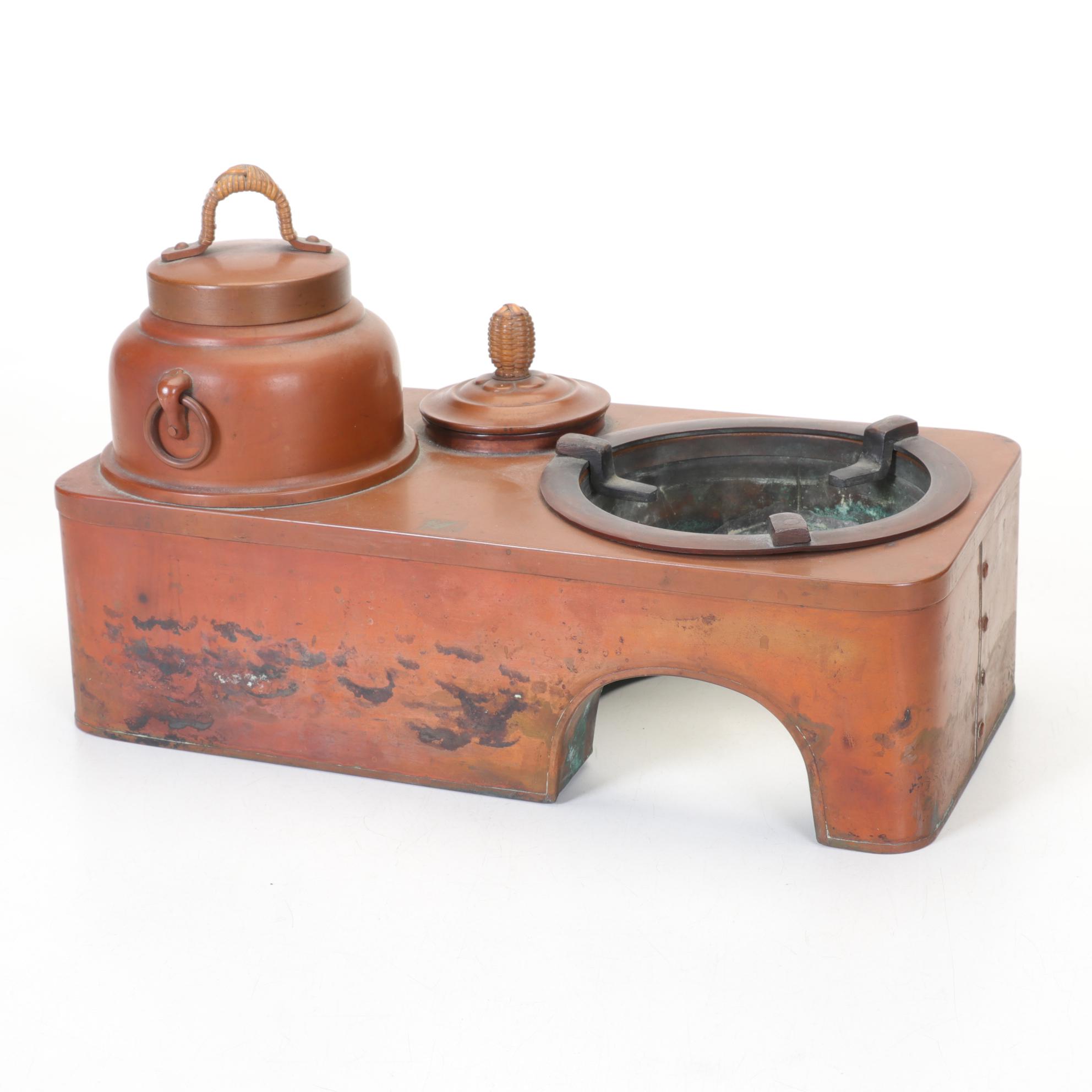 Japanese Copper Douko Saki Warmer; Early to Mid 20th Century | EBTH