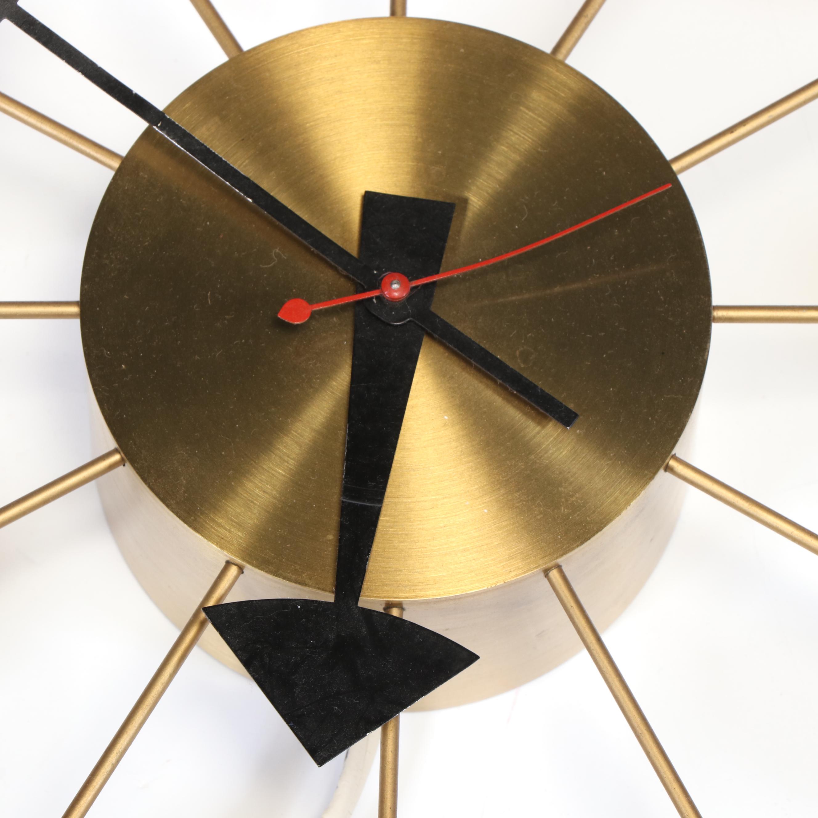 Mid Century Modern George Nelson & Associates Ball Wall Clock ...
