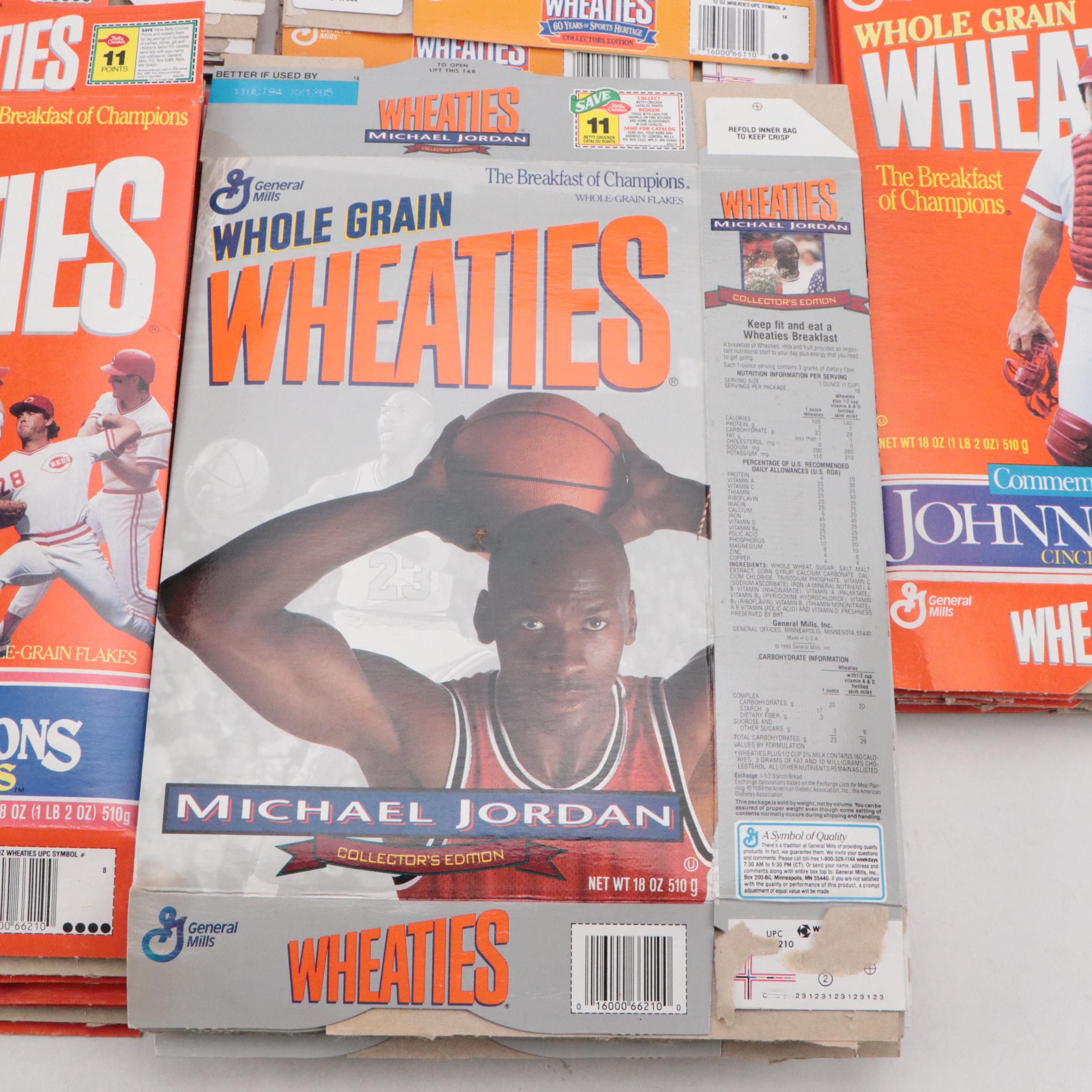 Wheaties Boxes Incl. 1990 Cincinnati Reds World Champions, Michael ...