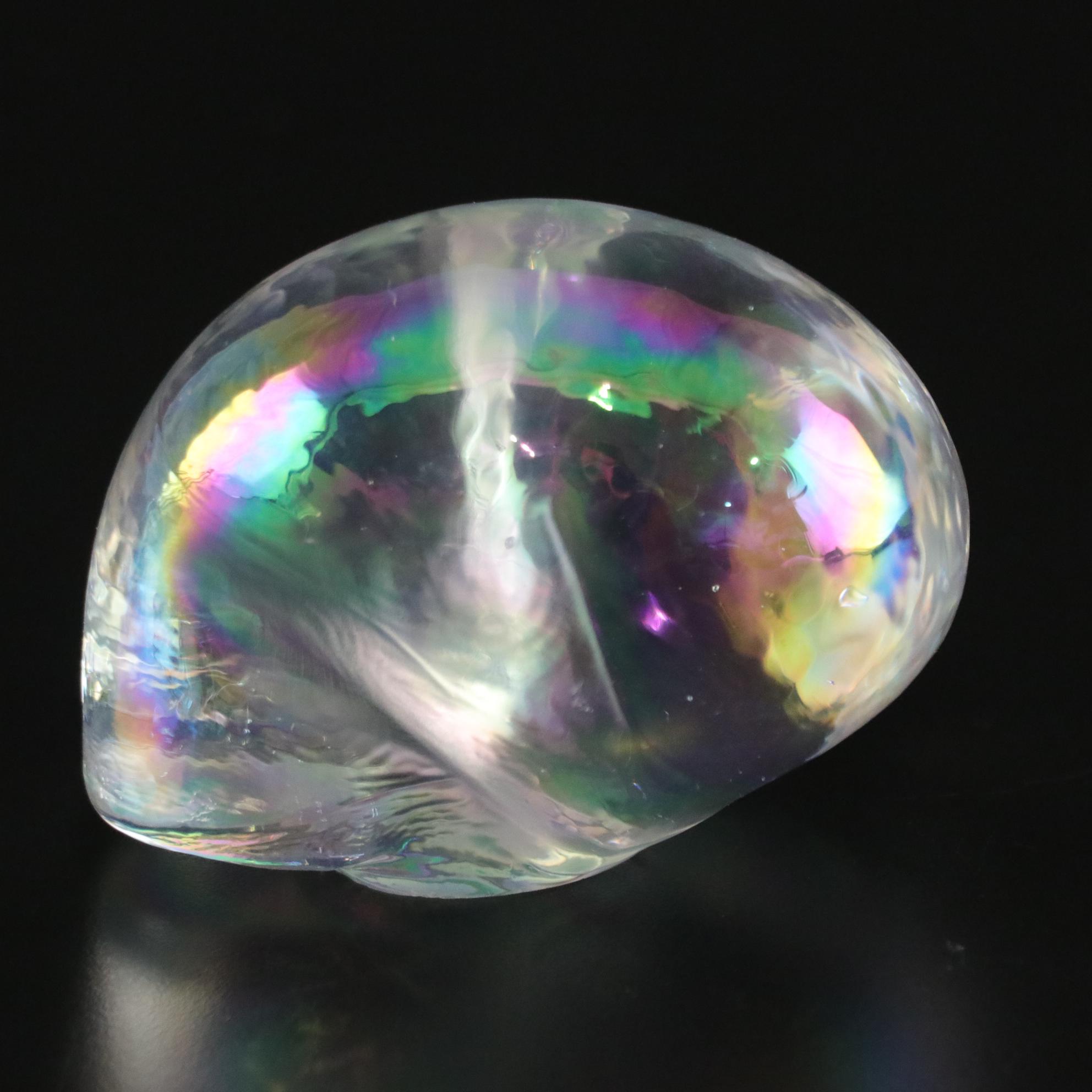 Fenton Snail Glass Paperweight with Another Shell Shaped Paperweight | EBTH