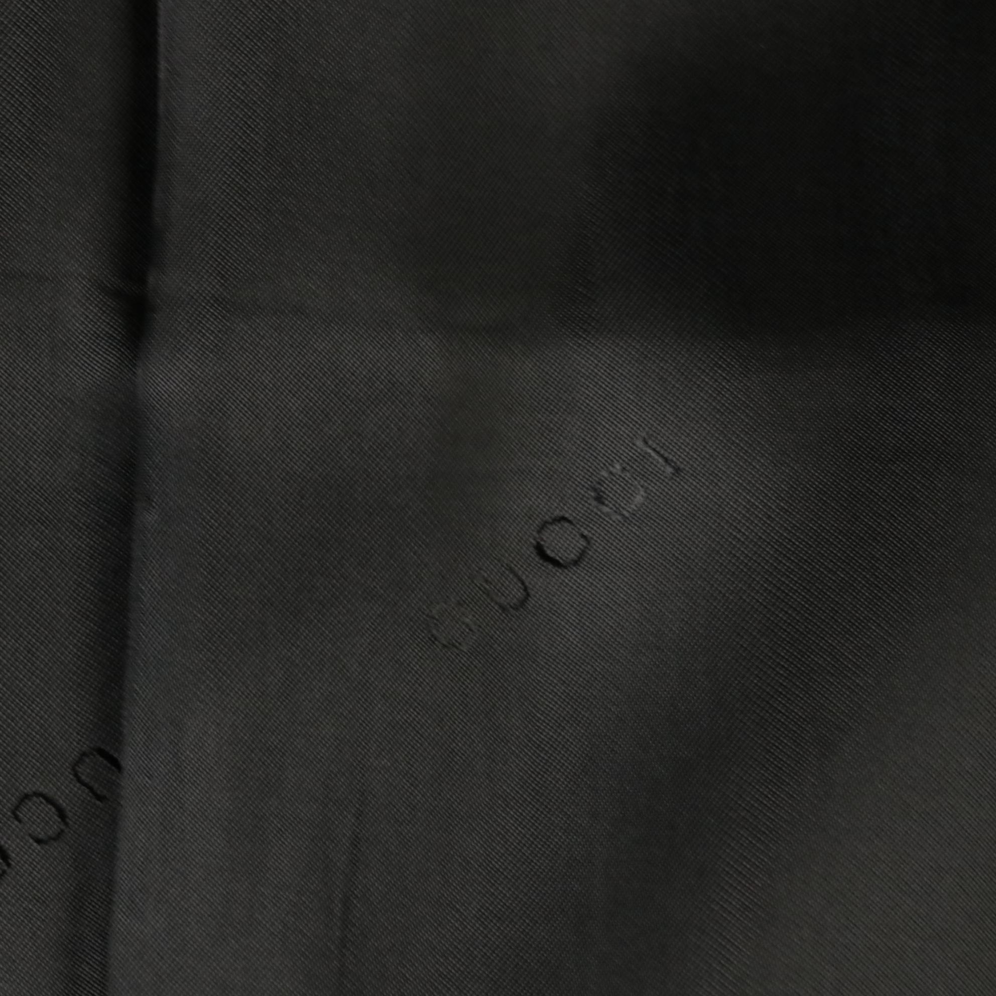 Men's Gucci Black Wool Blend Overcoat with Hidden Button Placket | EBTH