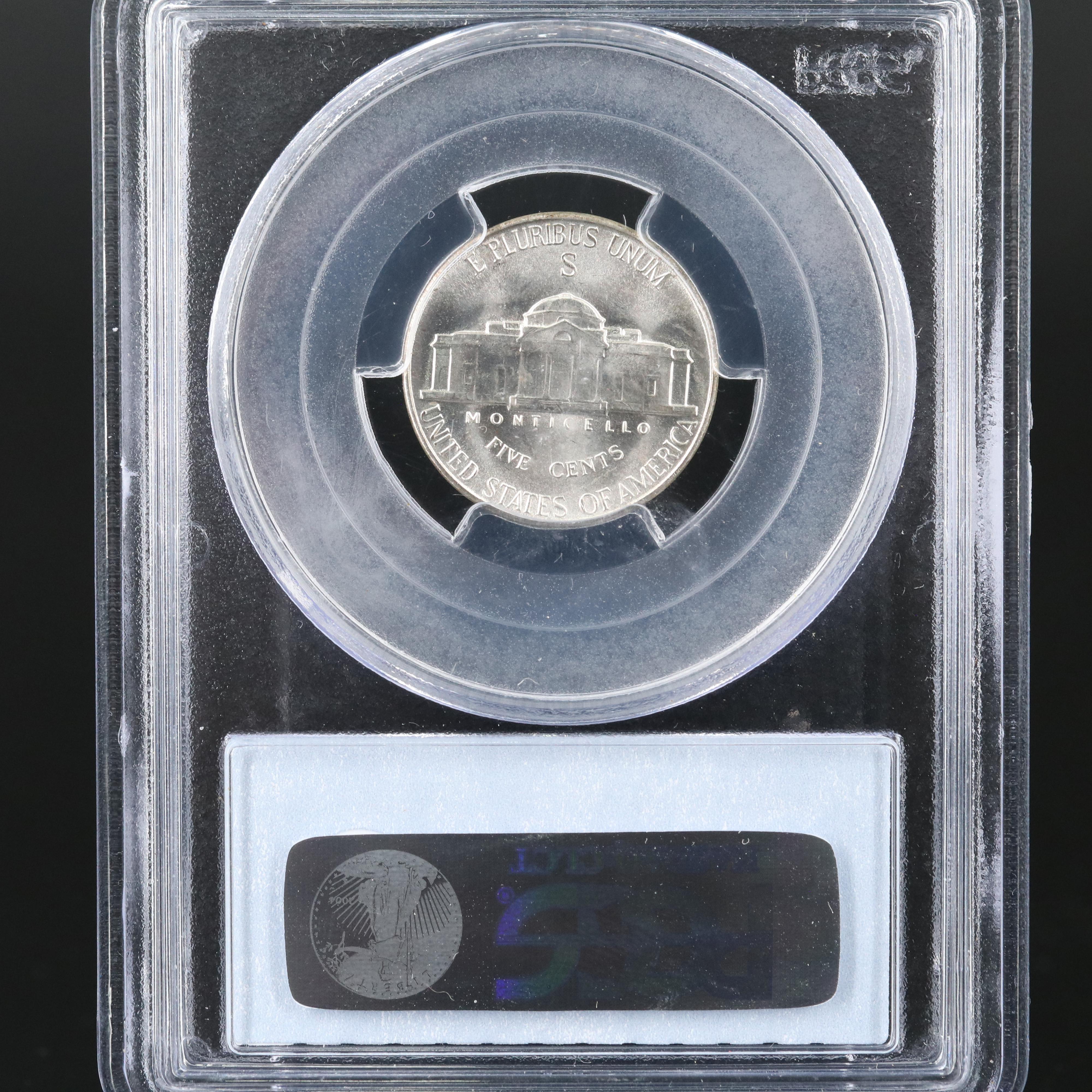 Collection of Three PCGS MS66 Silver War Nickels, 1943-S, 1944-S, and ...