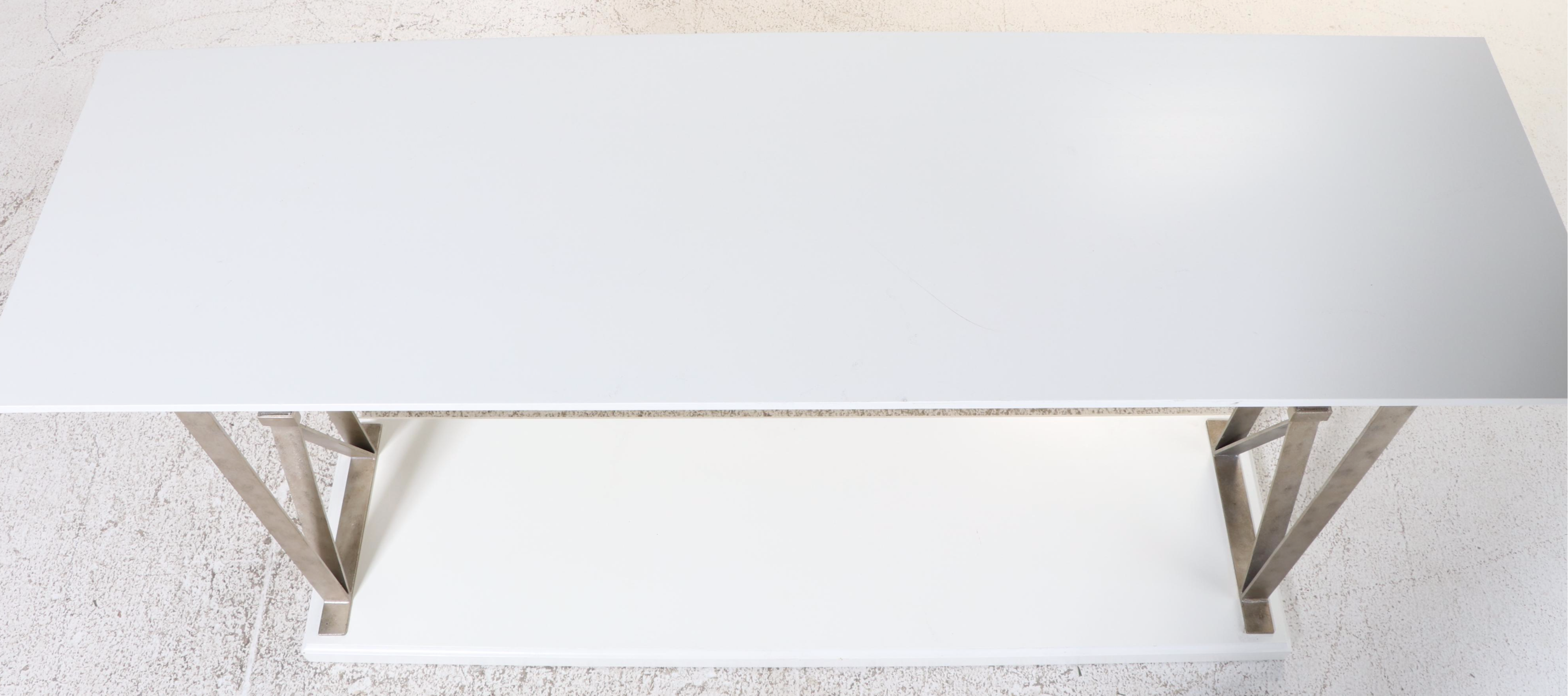 Ballard Designs Campaign Style Two-Drawer Console Table | EBTH