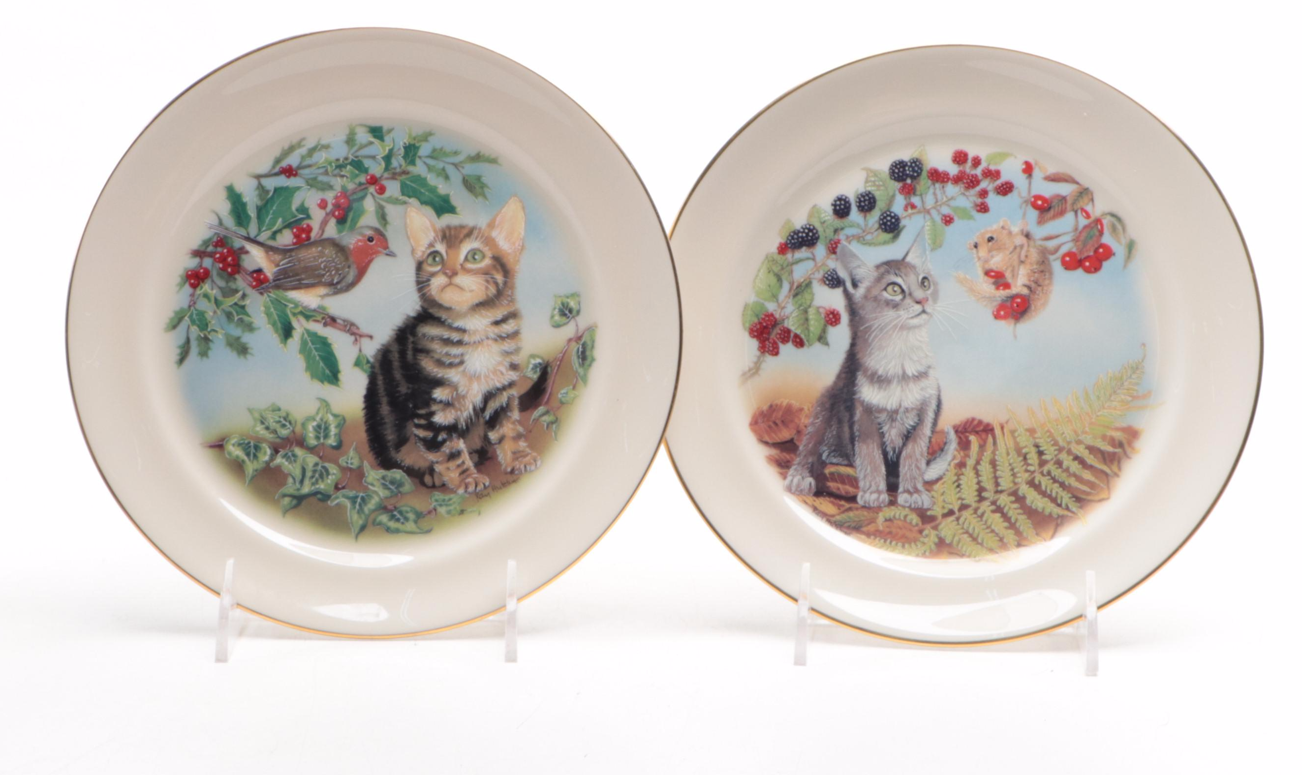 Twelve Pickard China Plates With Kittens | EBTH