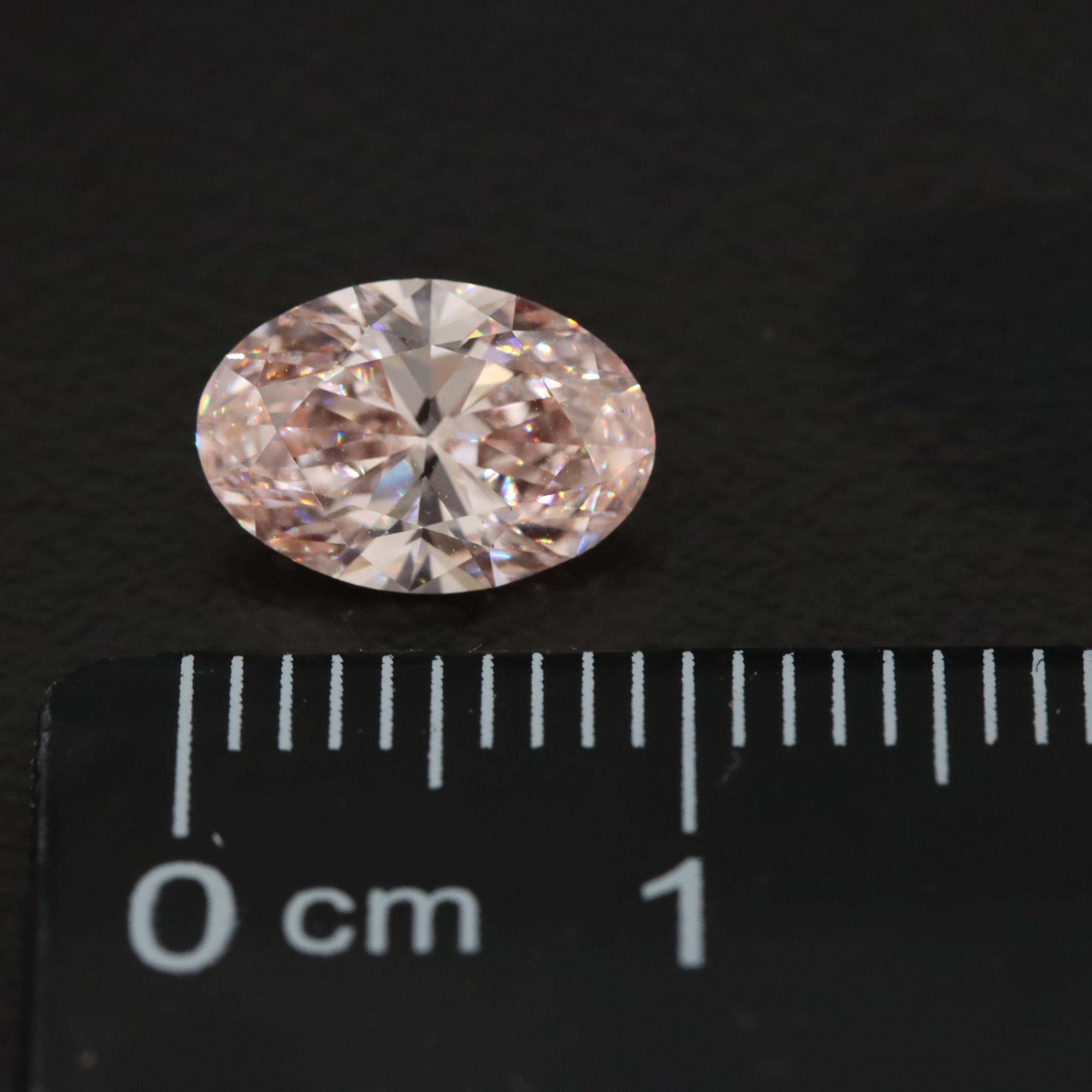 Loose 1.46 CT Fancy Intense Pink Lab Grown Diamond with IGI Report | EBTH