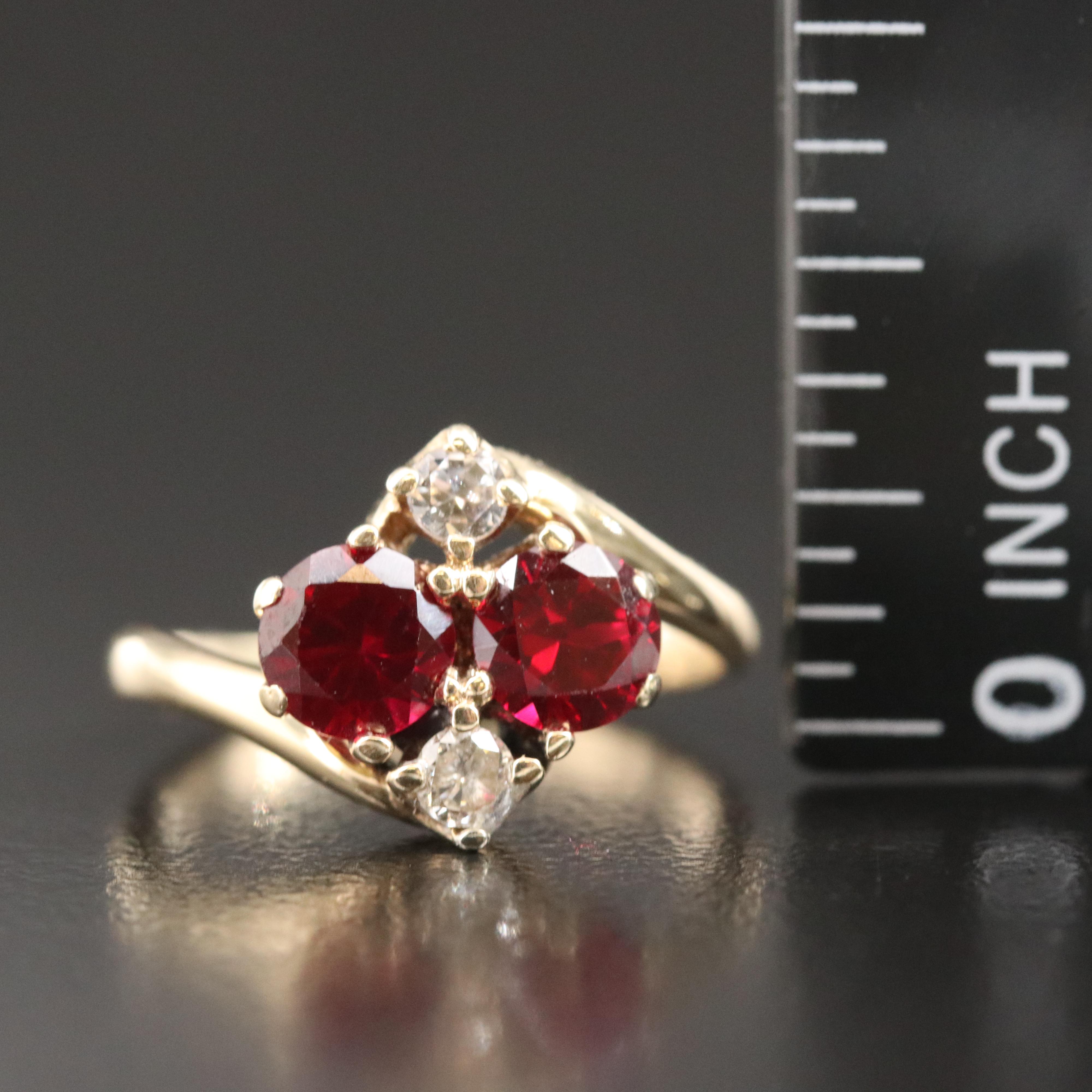 10K Ruby, Diamond and Spinel Ring | EBTH