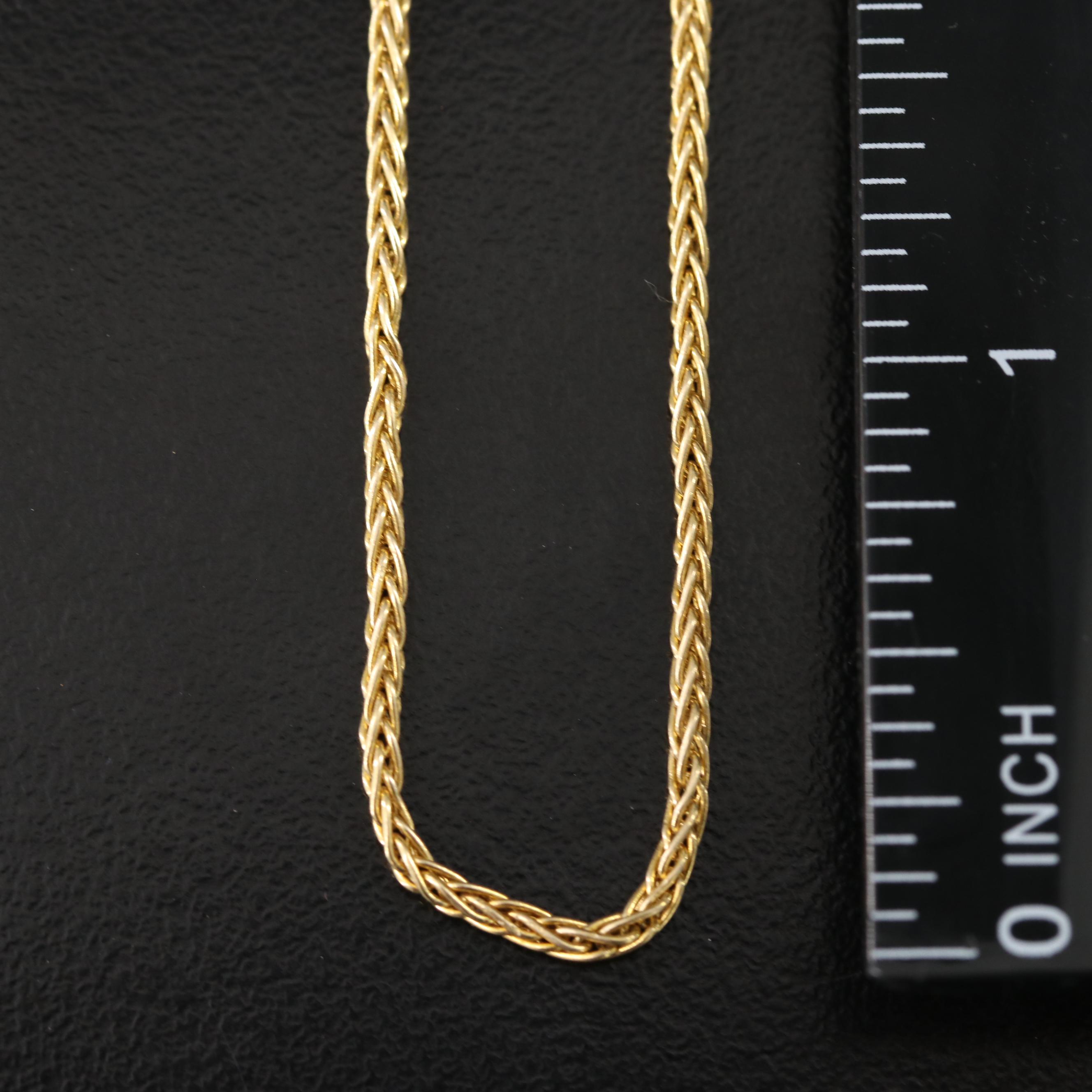 14K Wheat Chain Necklace | Everything But The House