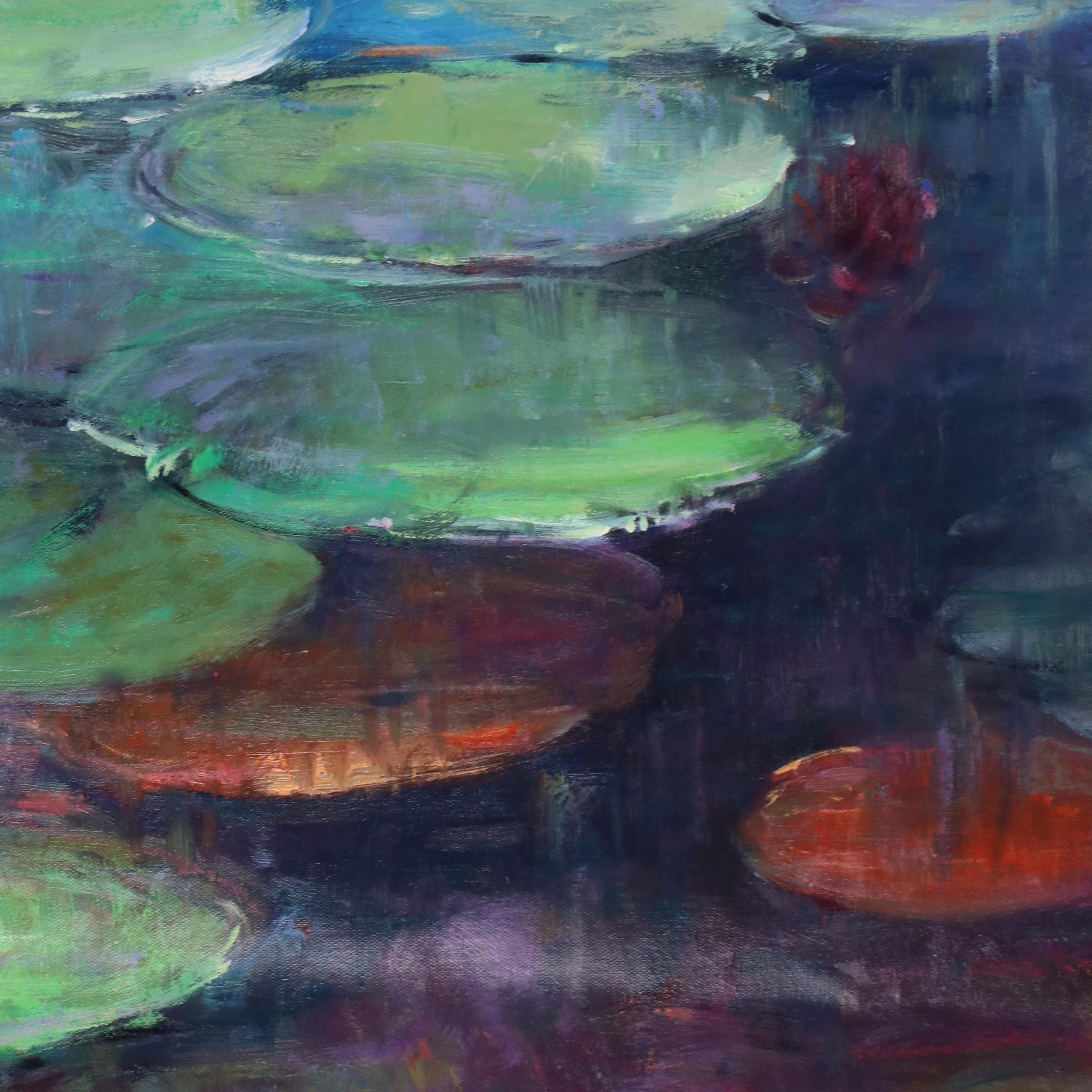 N. Ming Pond Landscape Oil Painting, 21st Century | EBTH