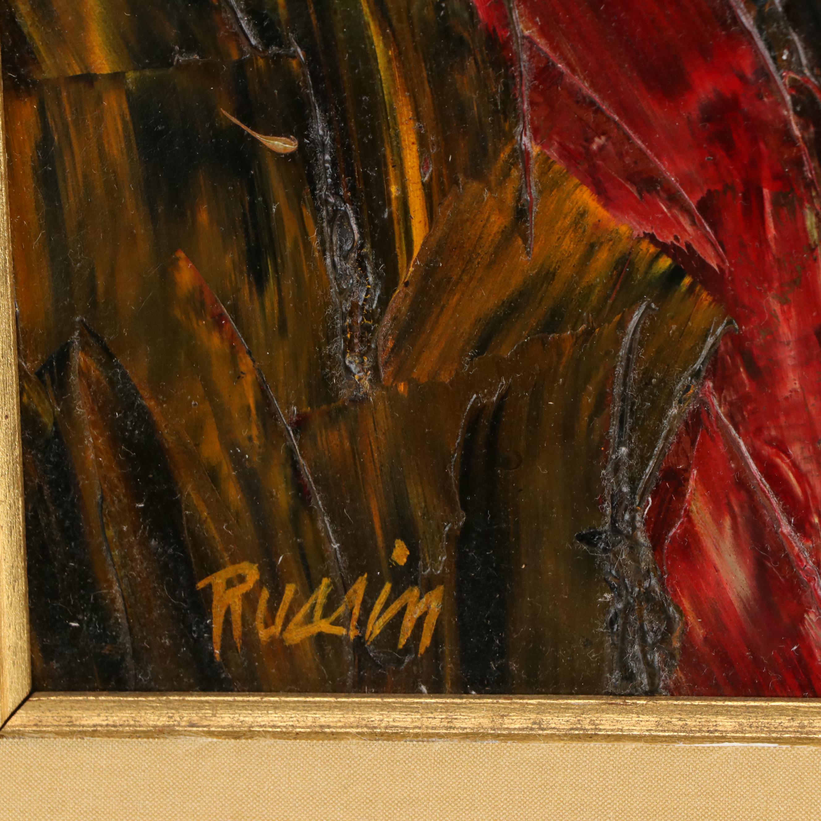 George Russin Portrait Oil Painting "Mexican Shepherd" | EBTH